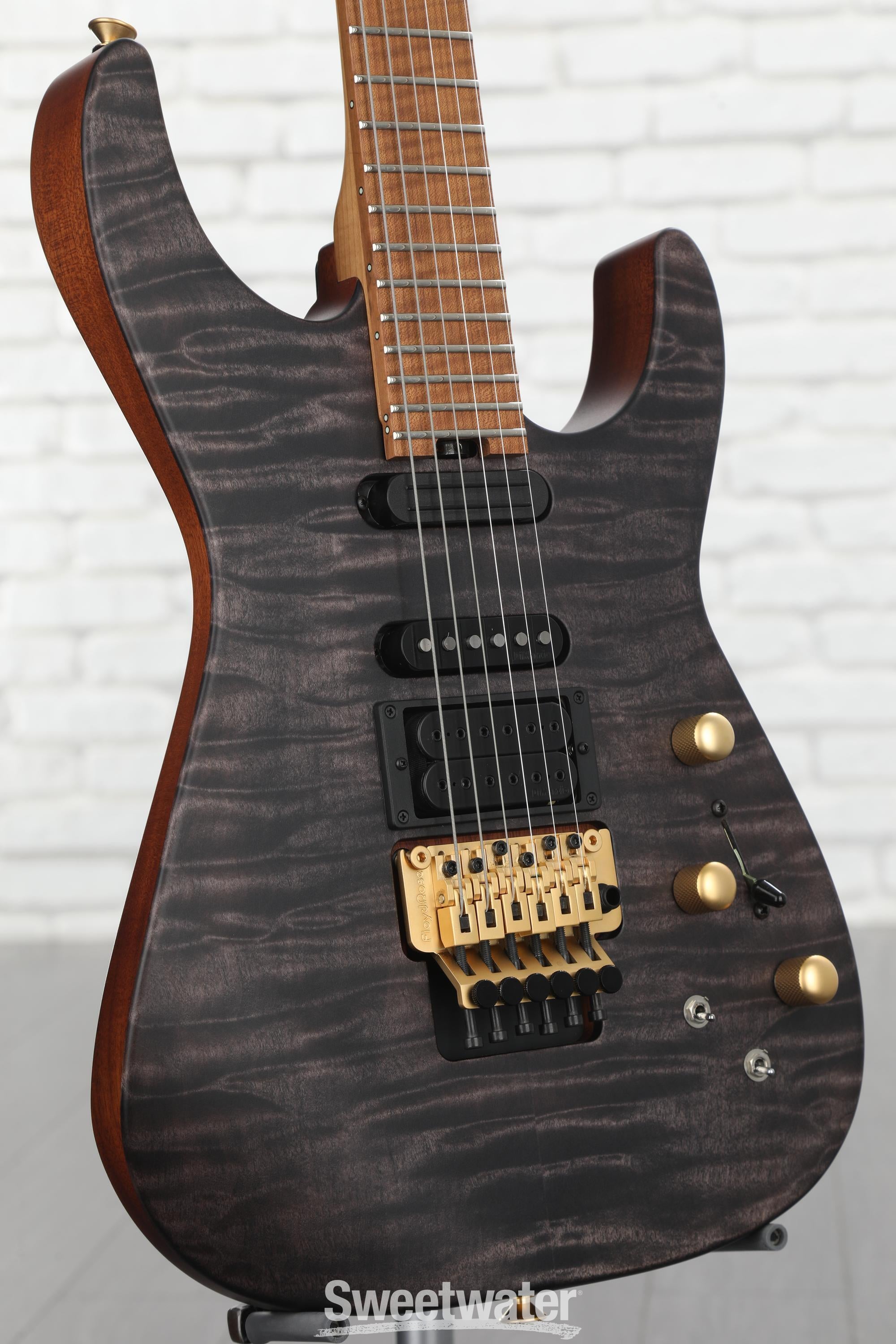 Jackson USA Signature Phil Collen PC1 - Satin Trans Black | Sweetwater