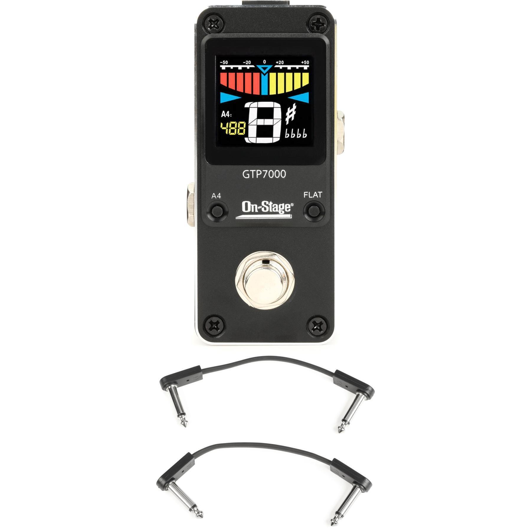 On-Stage Mini Pedal Tuner with EBS Patch Cables | Sweetwater
