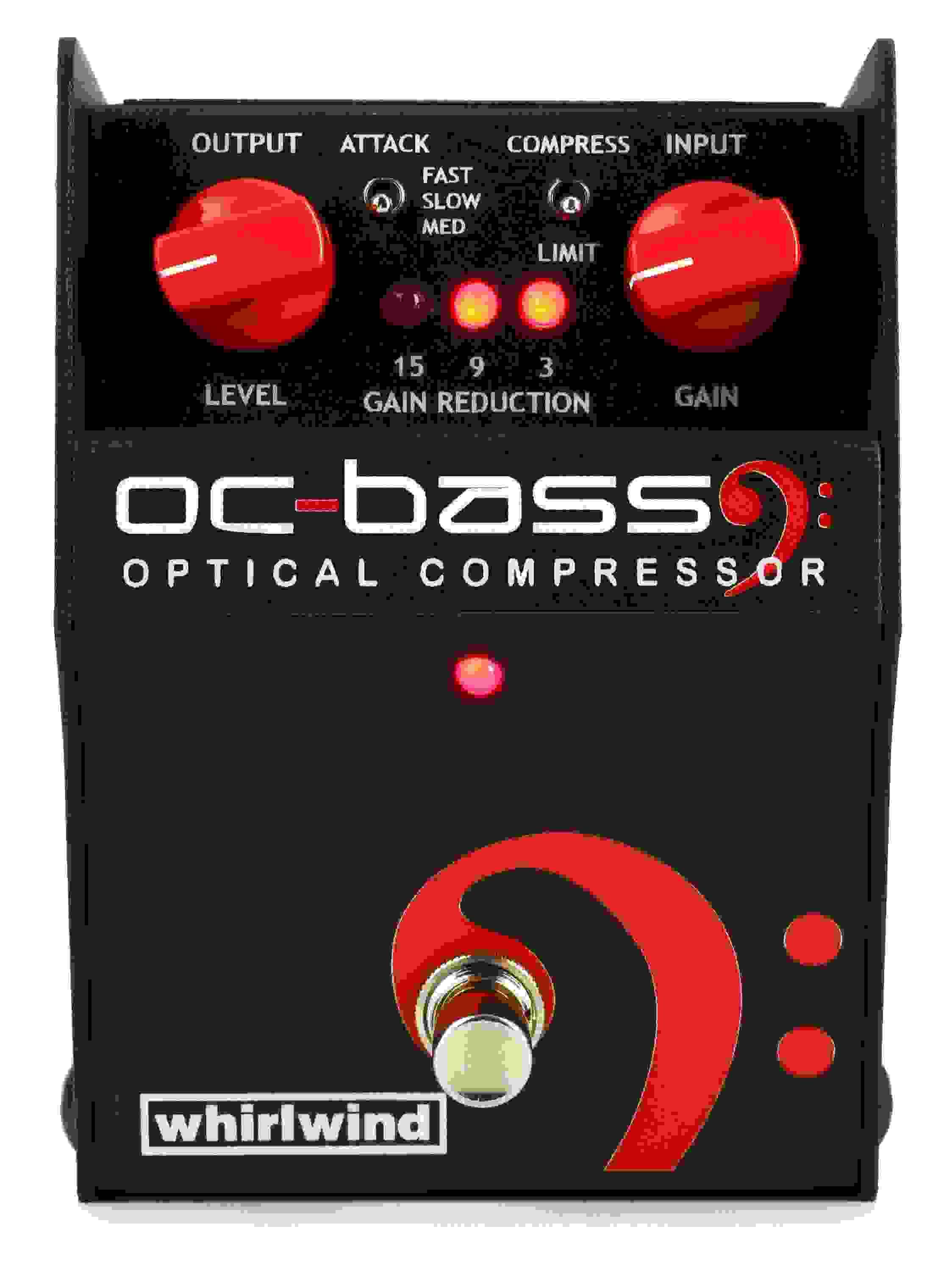Whirlwind OC Bass Optical Compressor Pedal | Sweetwater