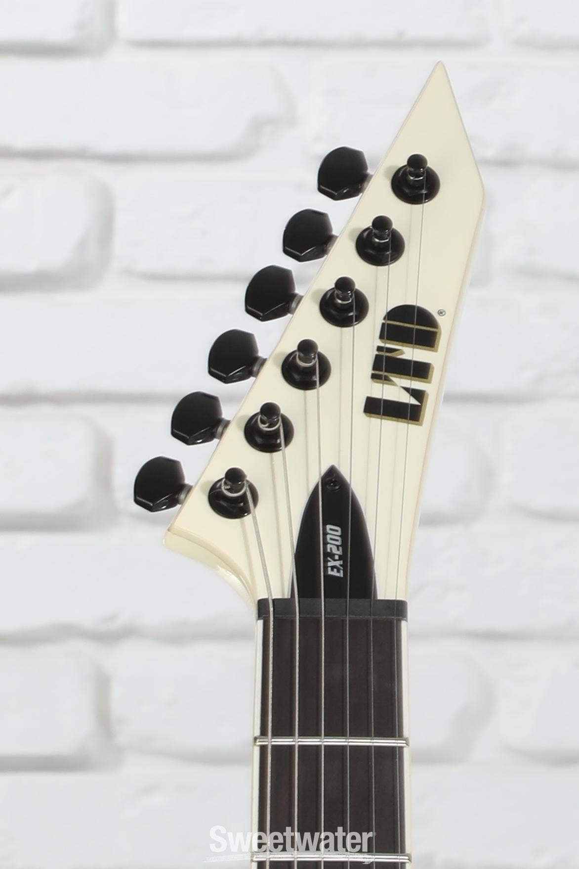 ESP LTD EX-200 Solidbody Electric Guitar - Olympic White | Sweetwater