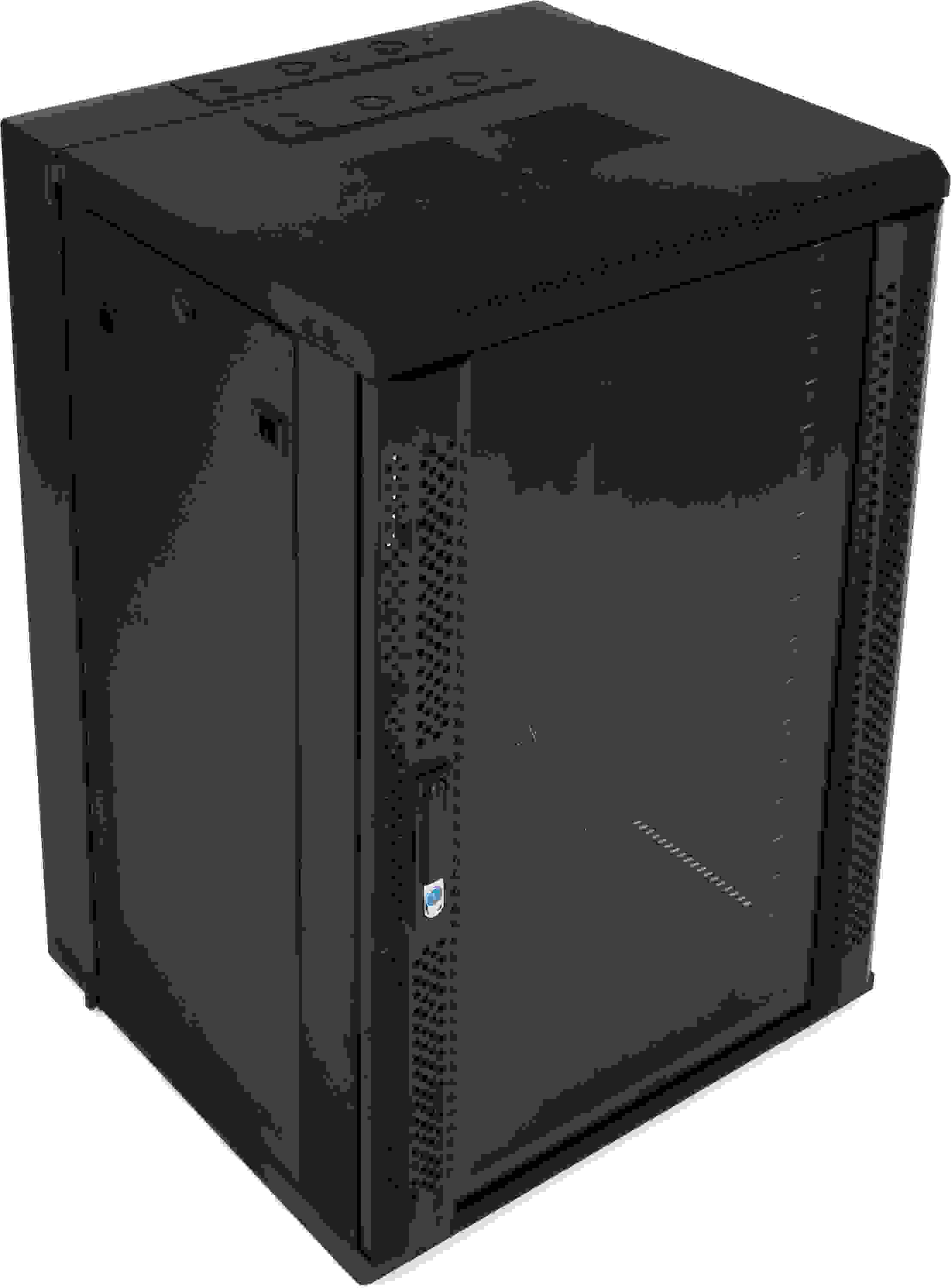 Gator GRW2018509 - 18U Hinged Wall Rack with Glass Door | Sweetwater