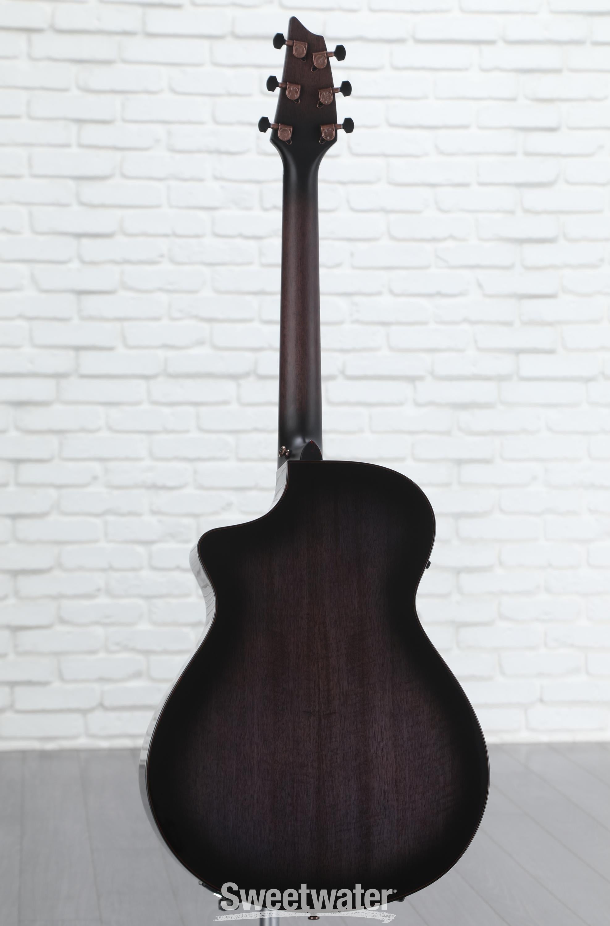 Breedlove ECO Pursuit Exotic S Concert CE Acoustic-Electric Guitar - Blackberry Burst | Sweetwater