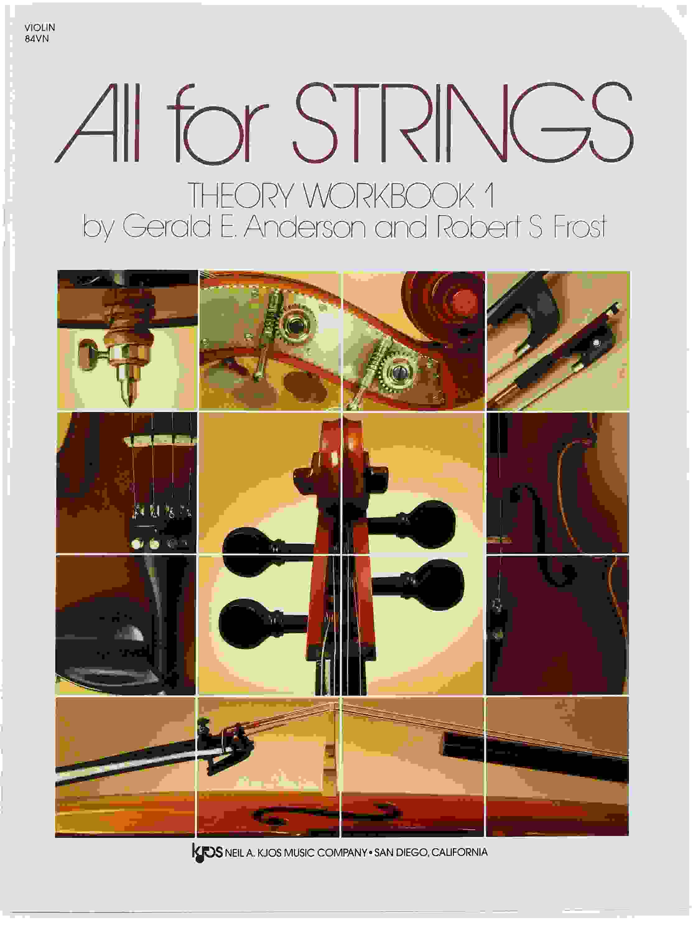 Kjos All for Strings: Theory Workbook Book 1 - Violin | Sweetwater