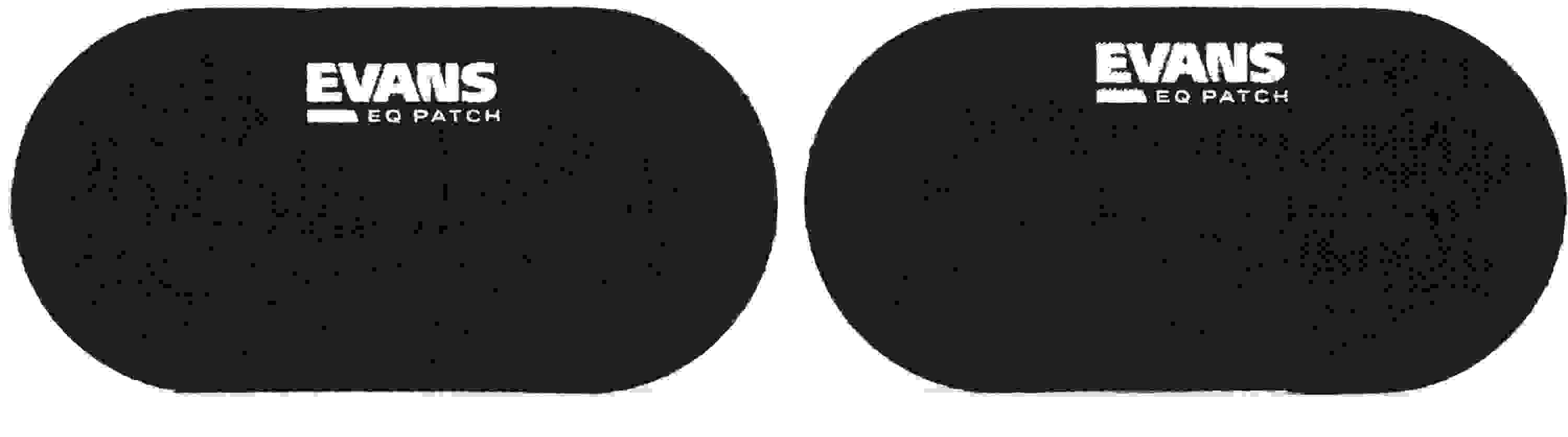 Evans PB2 Double Bass Drum Patch (pair) - Black Nylon | Sweetwater