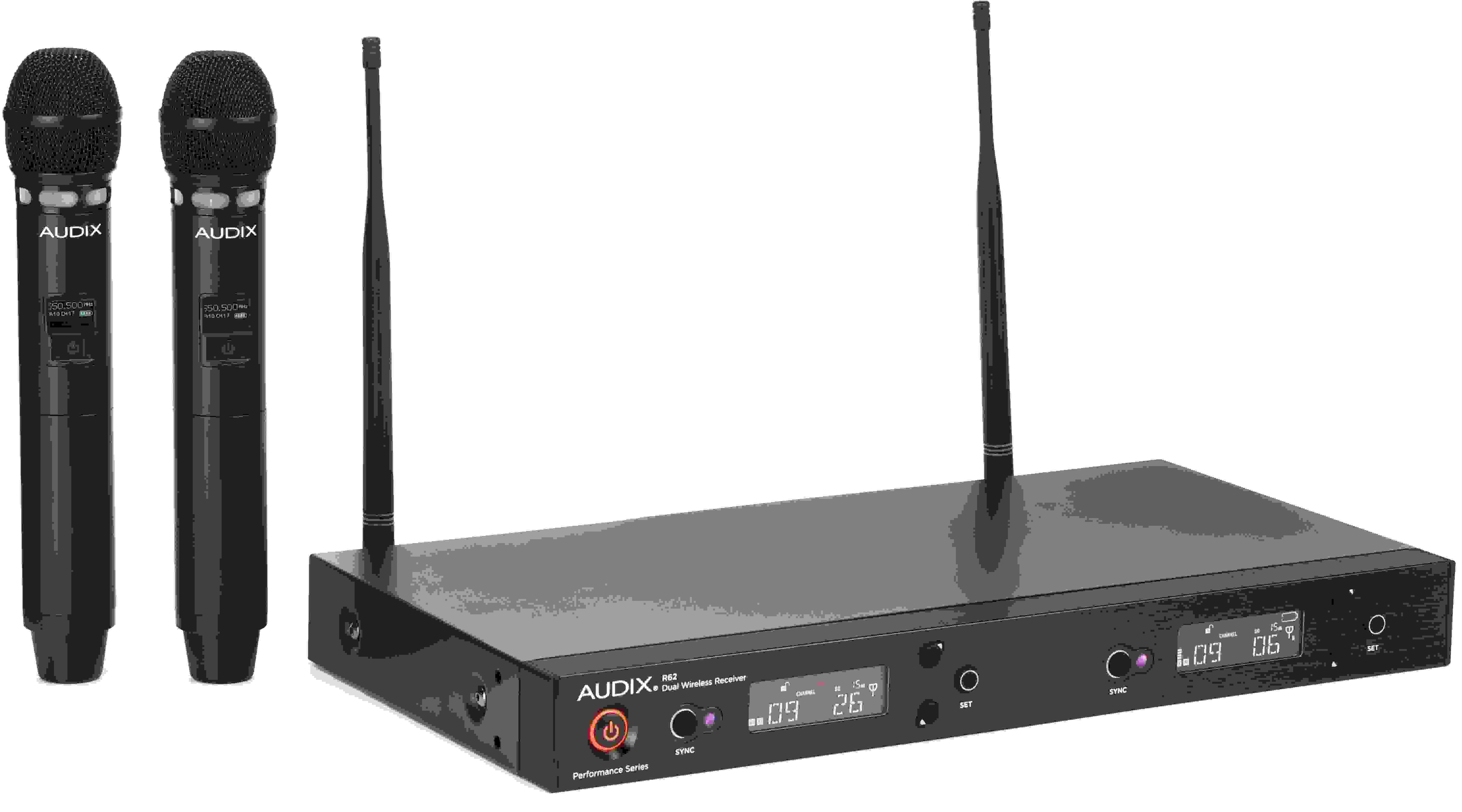 Audix AP62 VX5 Dual Handheld Wireless Microphone System | Sweetwater