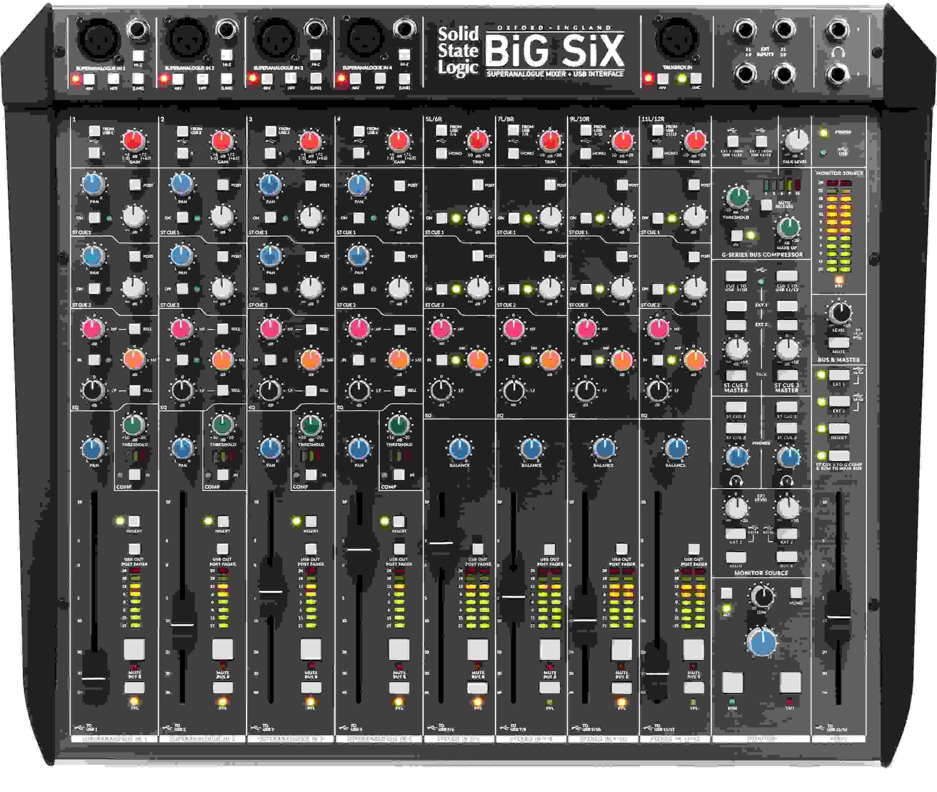 Solid State Logic BiG SiX 18-input Desktop Analog Mixer and Interface ...