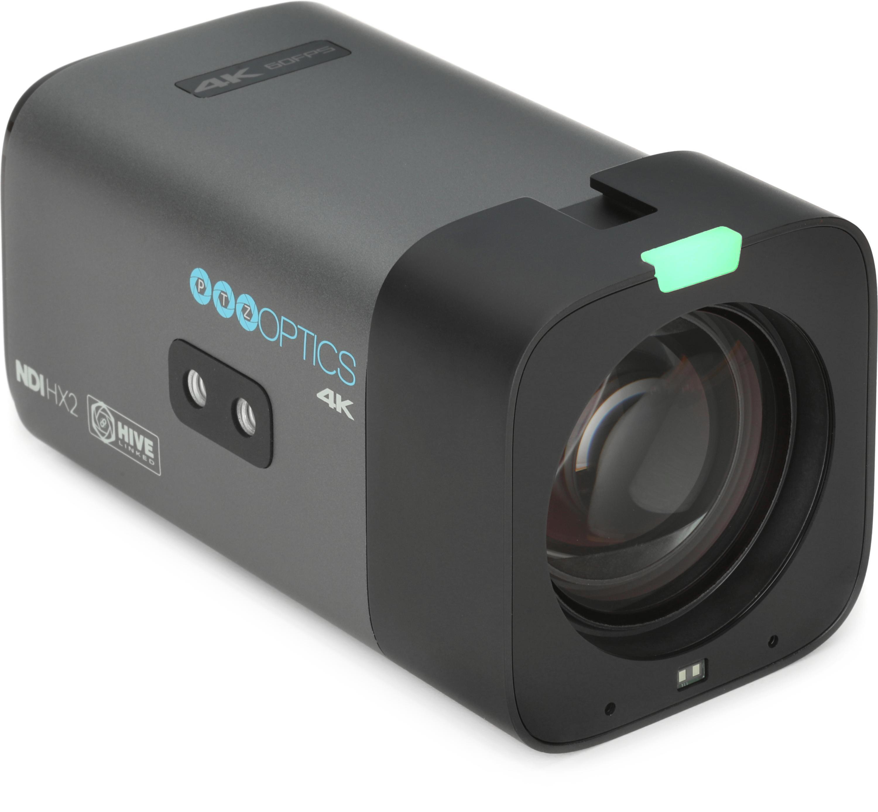 PTZOptics Studio 4K 12x Box Camera - Gray | Sweetwater