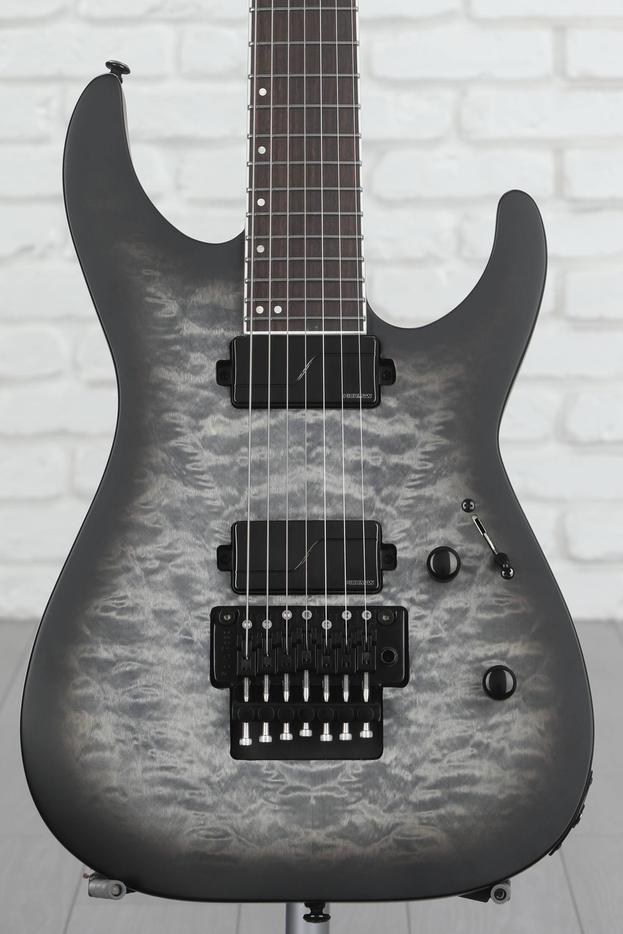 ESP LTD M-1007B 7-string Baritone Electric Guitar - Charcoal Burst ...
