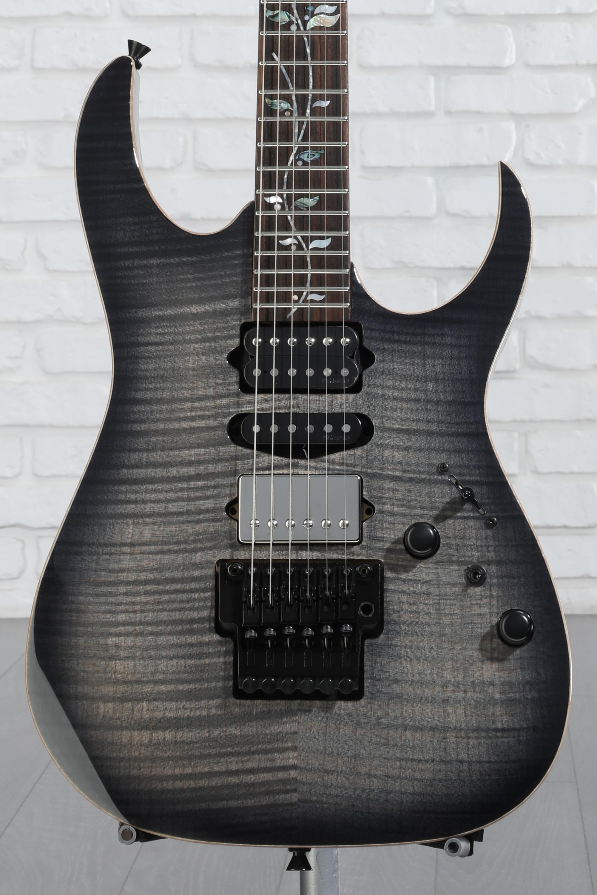 Ibanez J Custom RG8870 Electric Guitar - Black Rutile | Sweetwater
