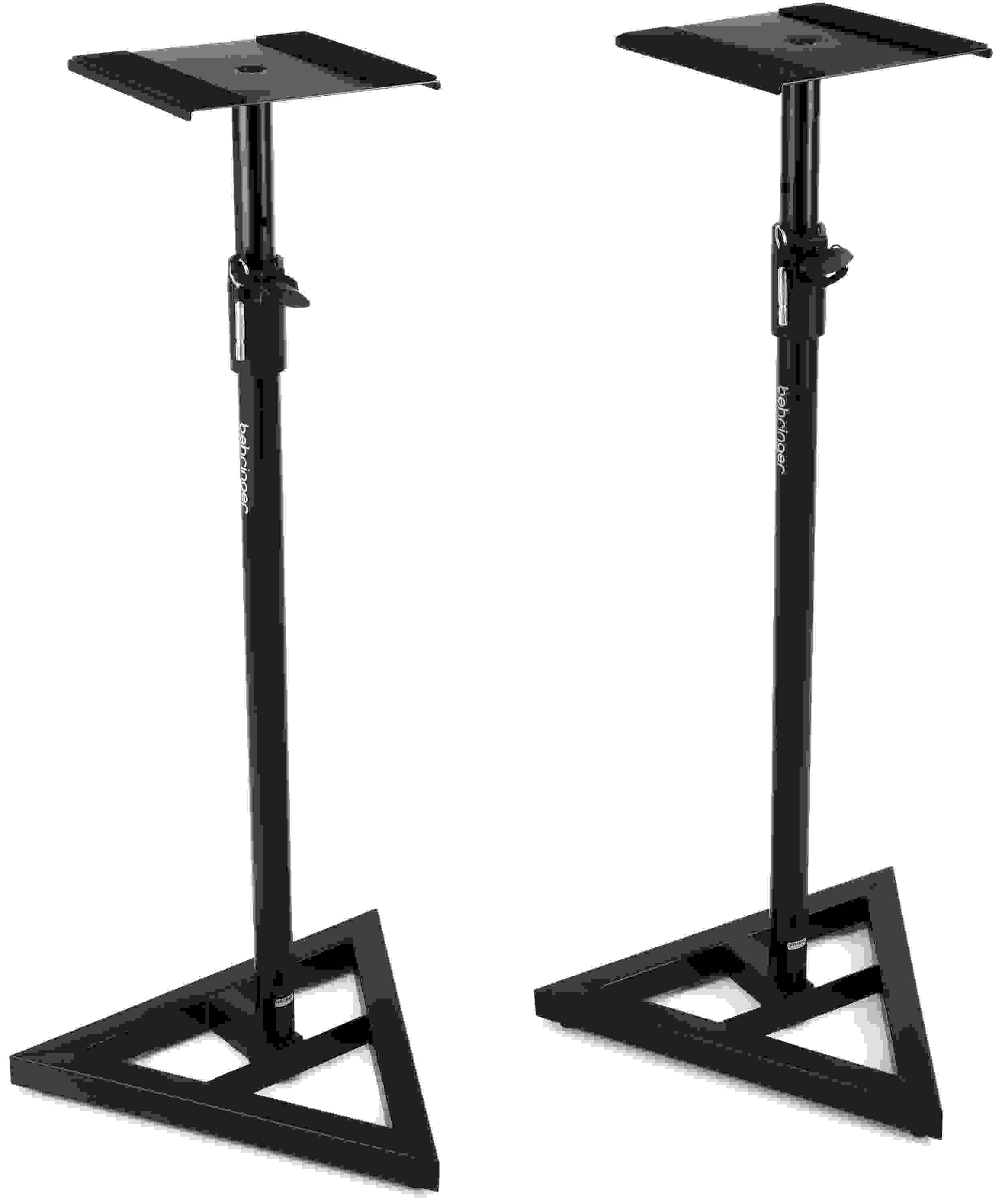 Behringer SM5002 Heavy-Duty Height-Adjustable Monitor Stand Set ...