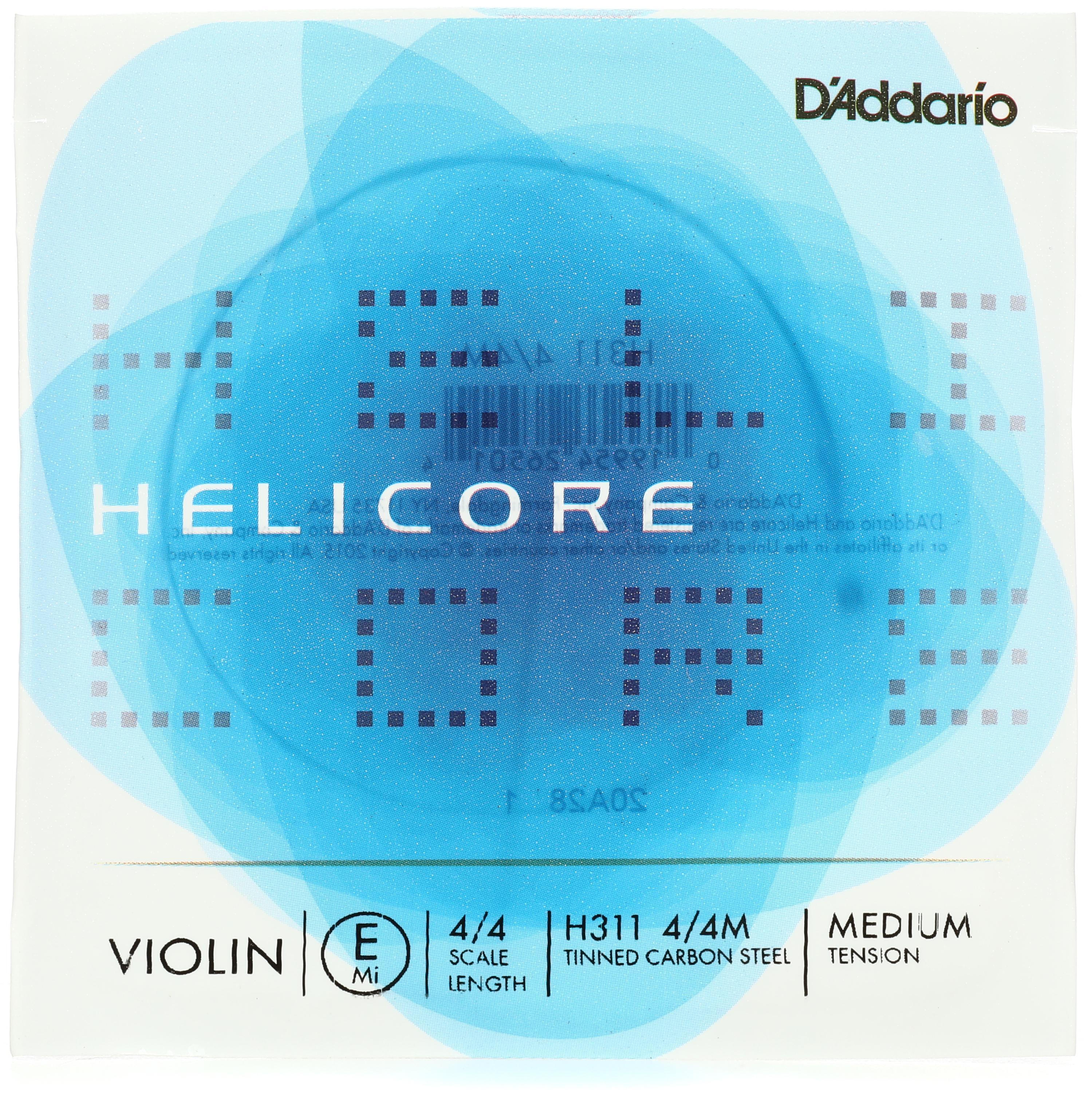 D'Addario H311 4/4M Helicore Violin E String - 4/4 Size - Medium ...