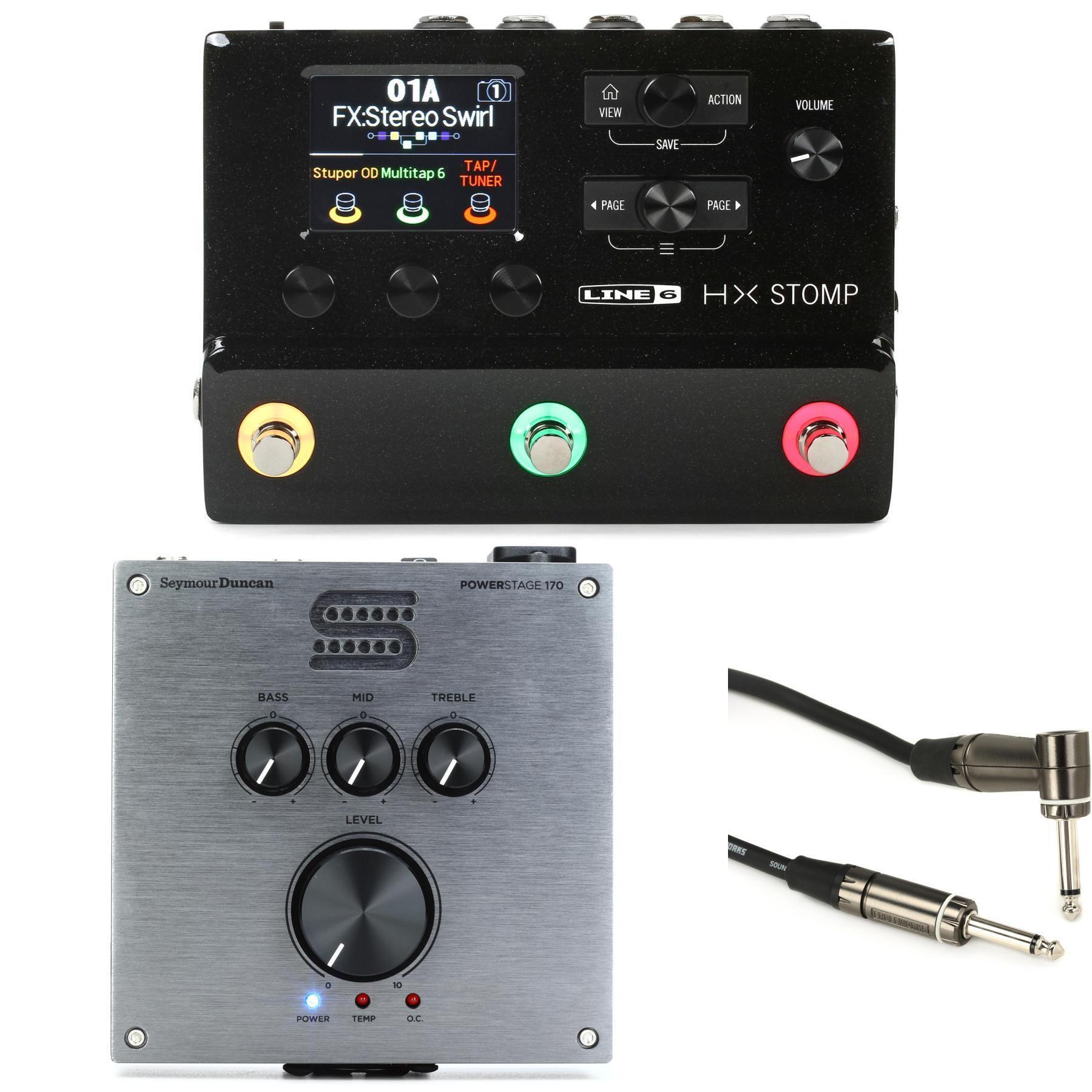 Line 6 HX Stomp Guitar Multi-effects Floor Processor and Seymour Duncan ...