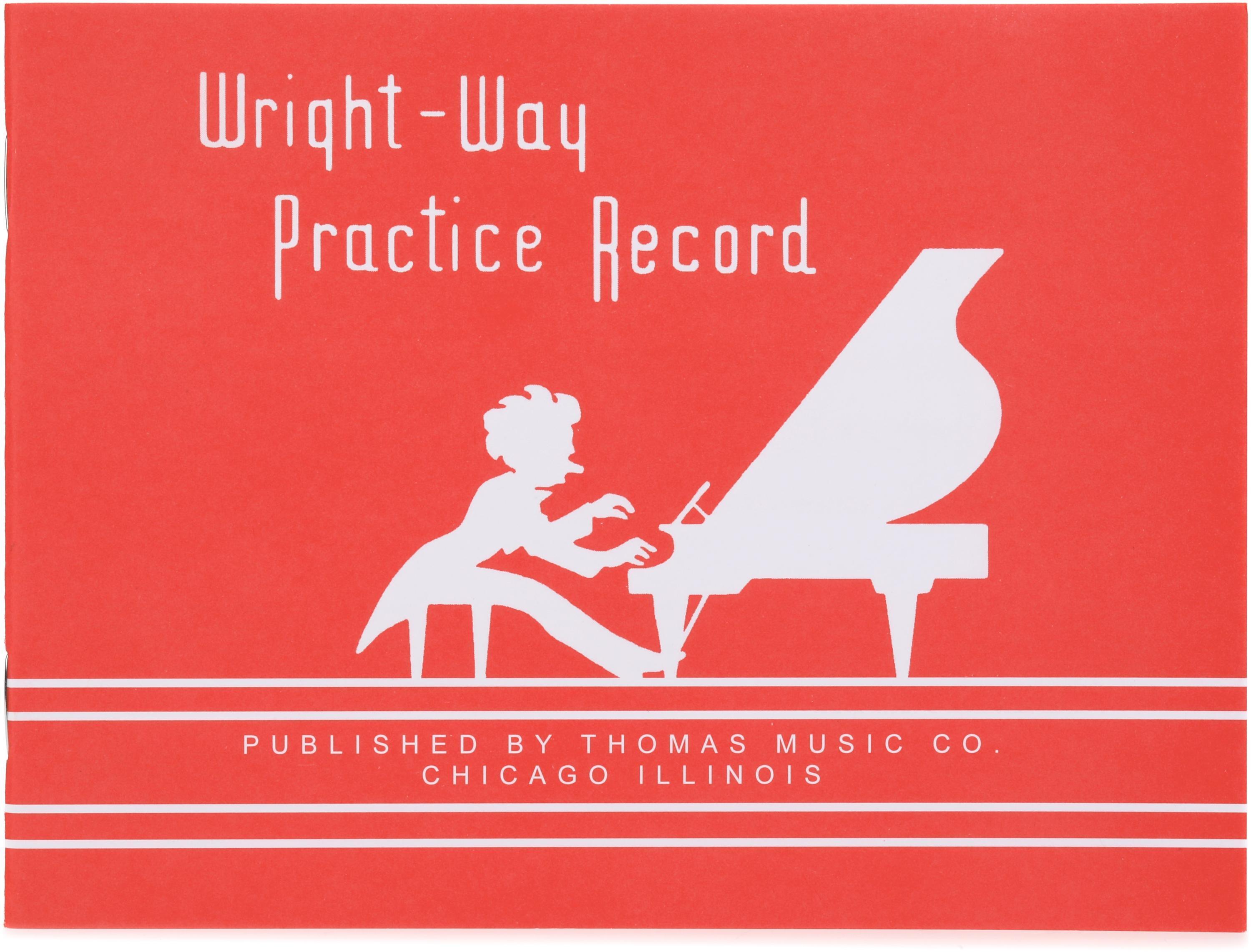 Thomas Music Company Wright-Way Practice Record Book | Sweetwater