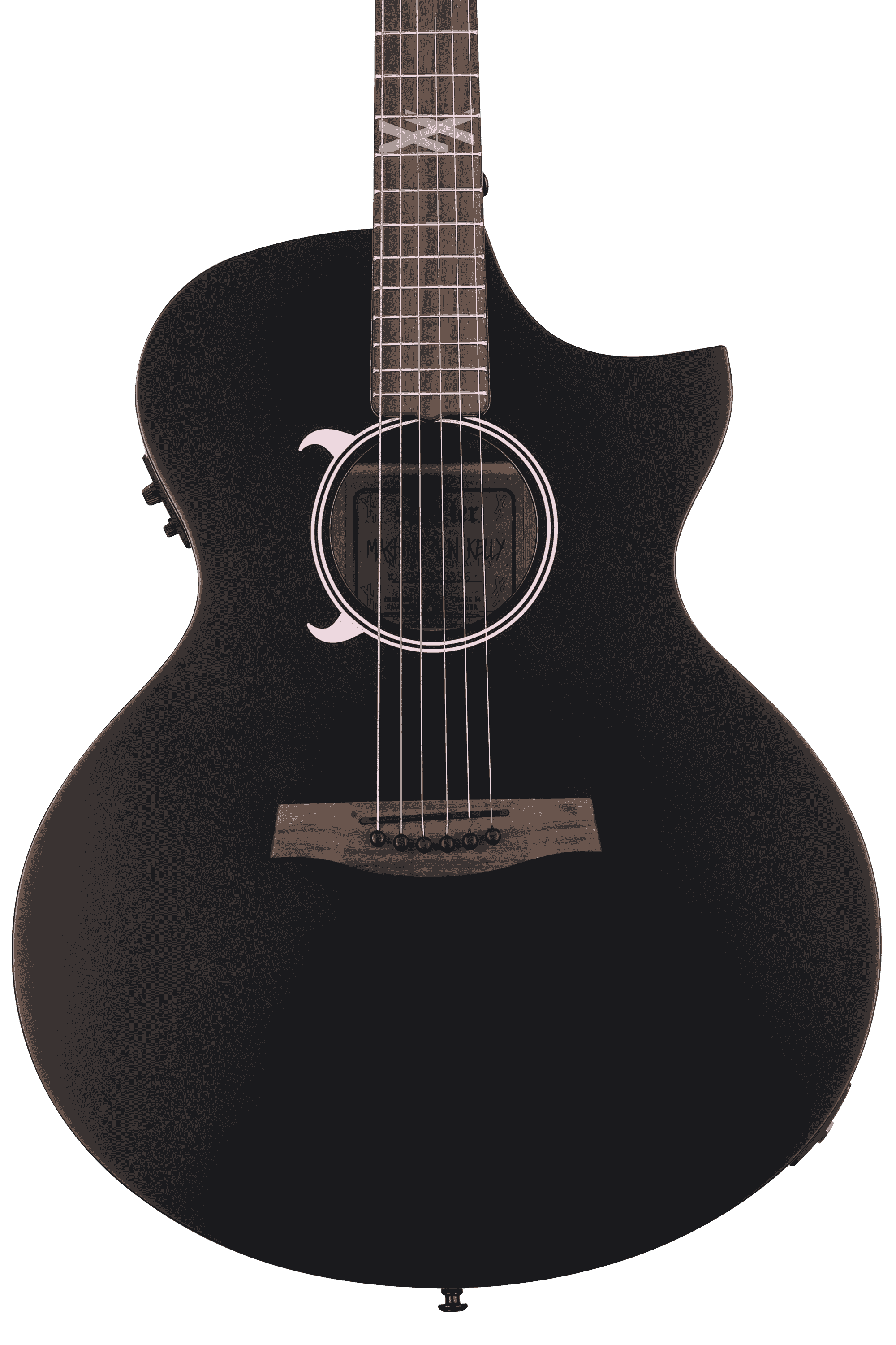 Schecter Machine Gun Kelly Acoustic-electric Guitar - Satin Black ...