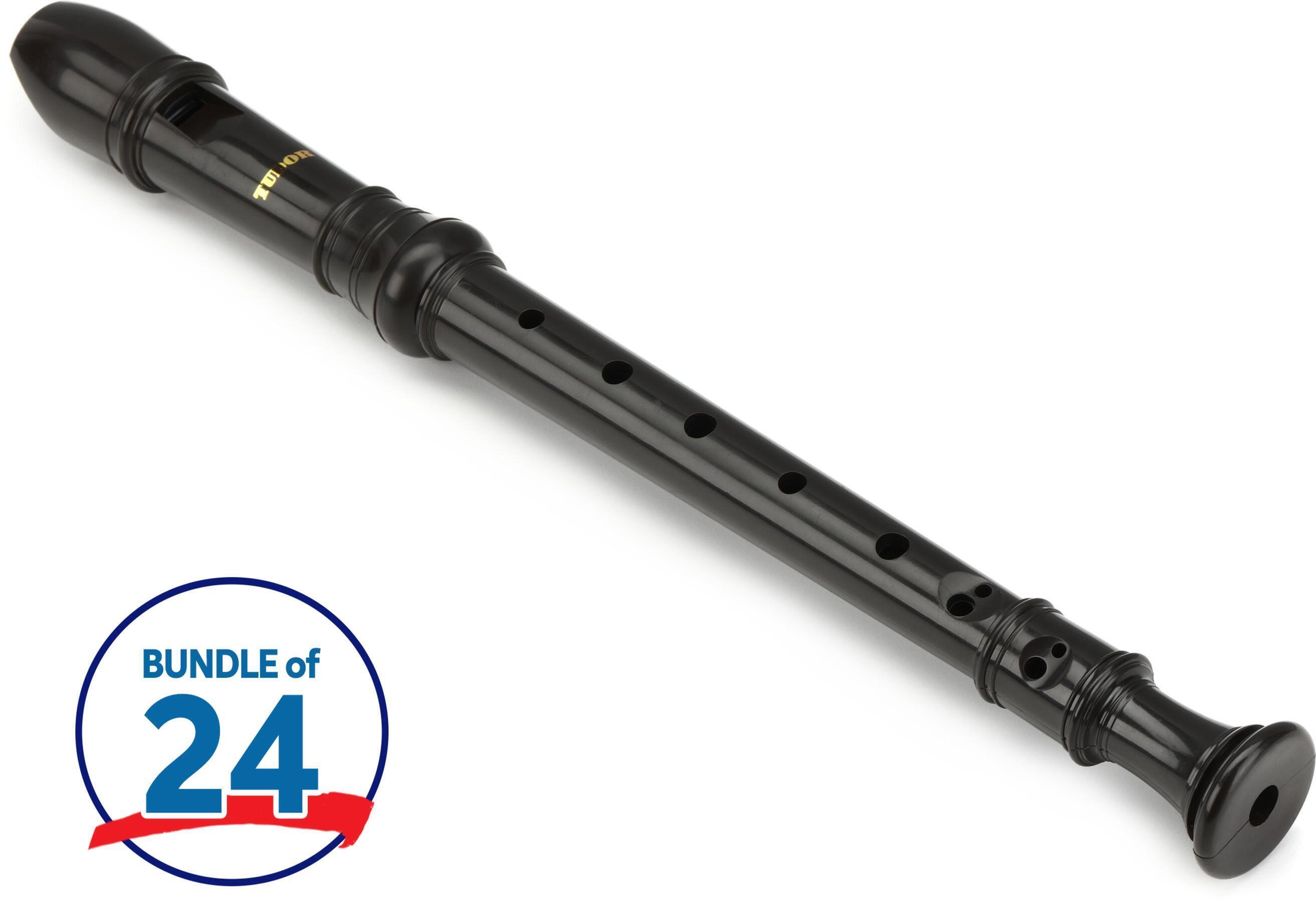 Tudor TD175 Soprano Recorder (24-Pack) - Brown | Sweetwater