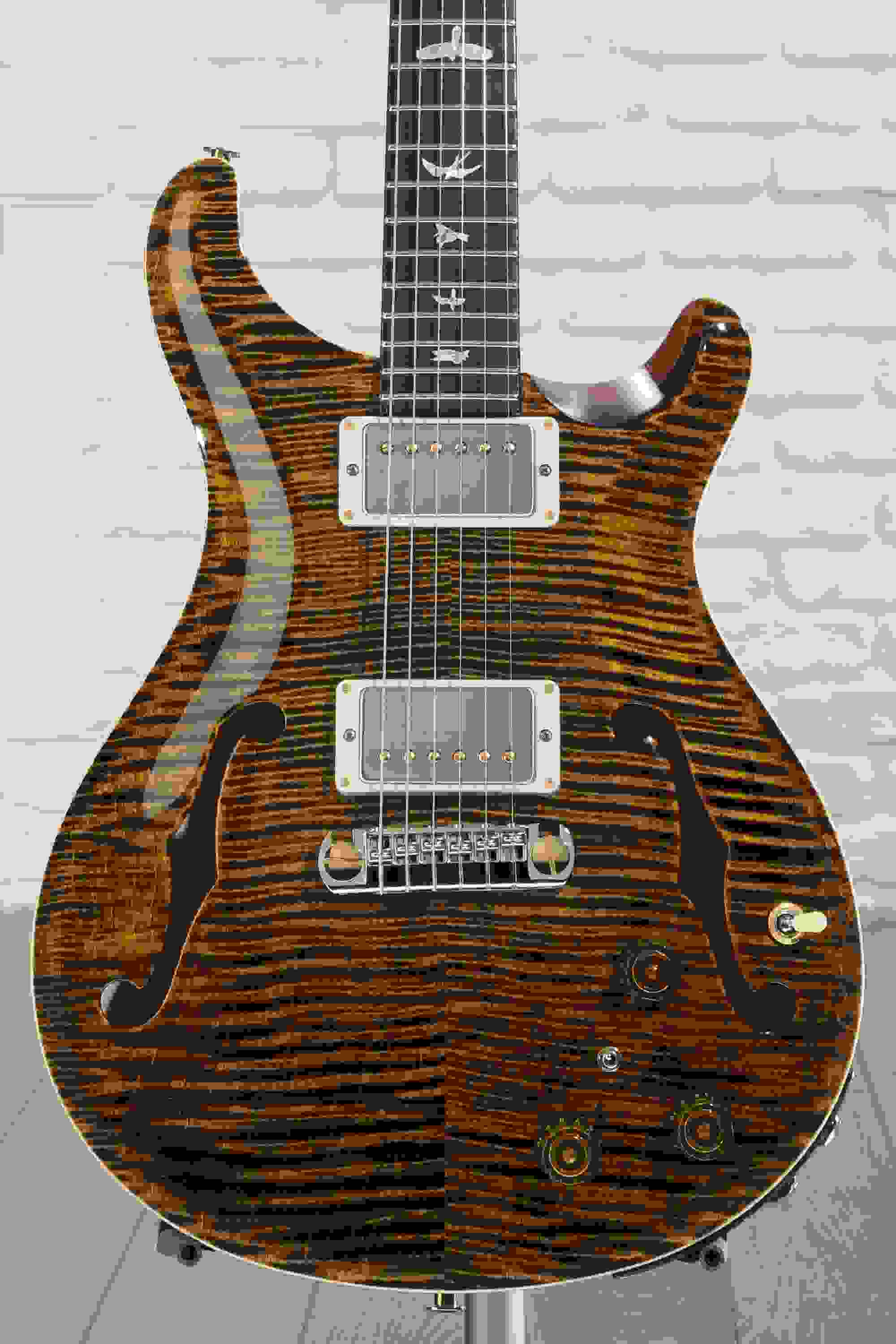 PRS Hollowbody II Piezo 10-Top Electric Guitar - Yellow Tiger | Sweetwater