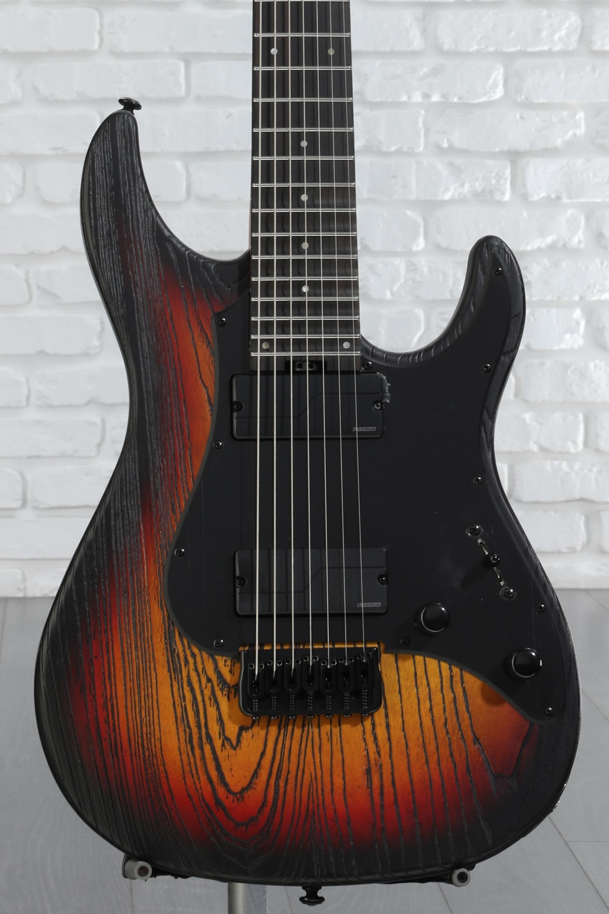 ESP SN-1007 7-string Baritone Electric Guitar - Fireblast | Sweetwater