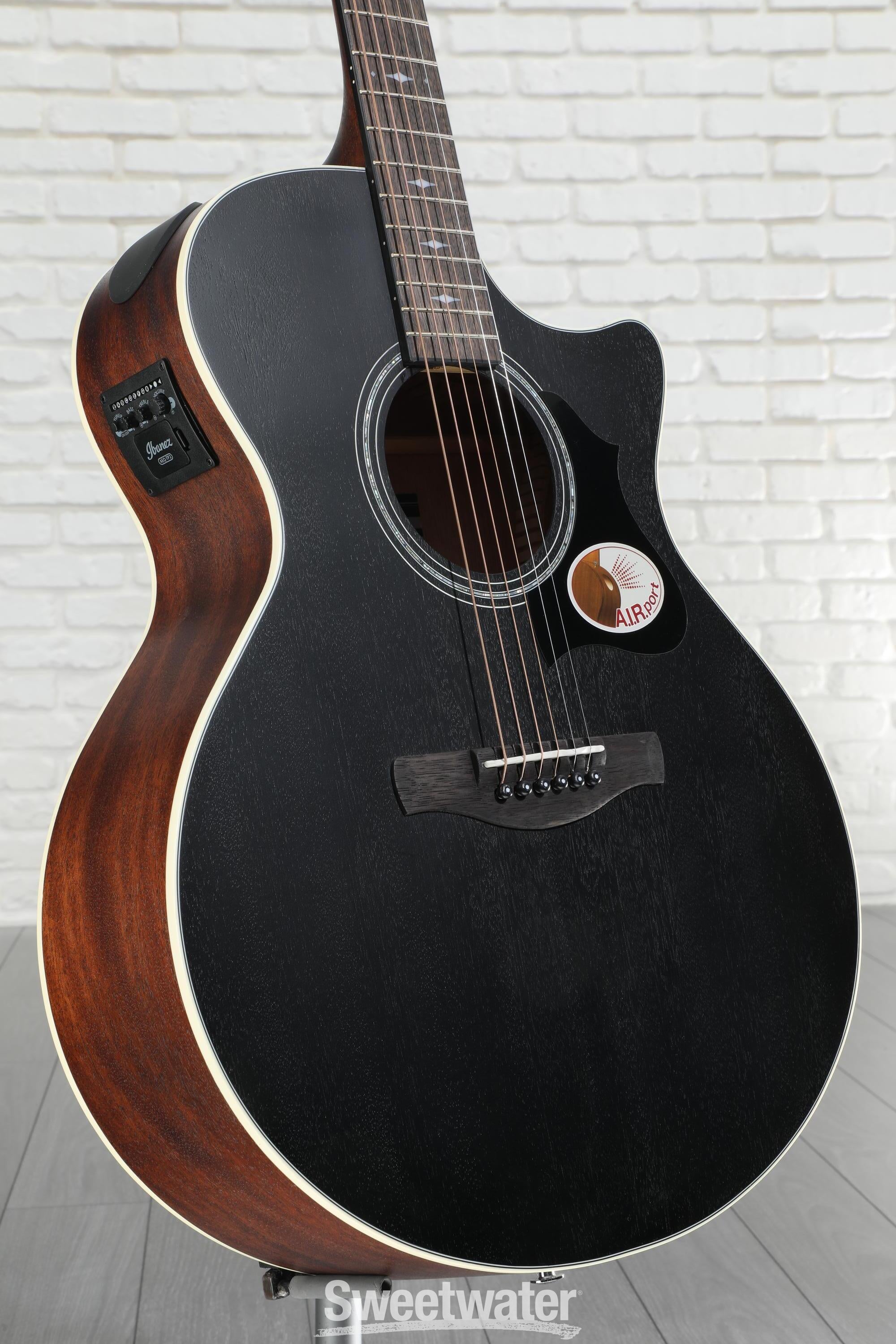 Ibanez AE140 Acoustic-electric Guitar - Weathered Black | Sweetwater