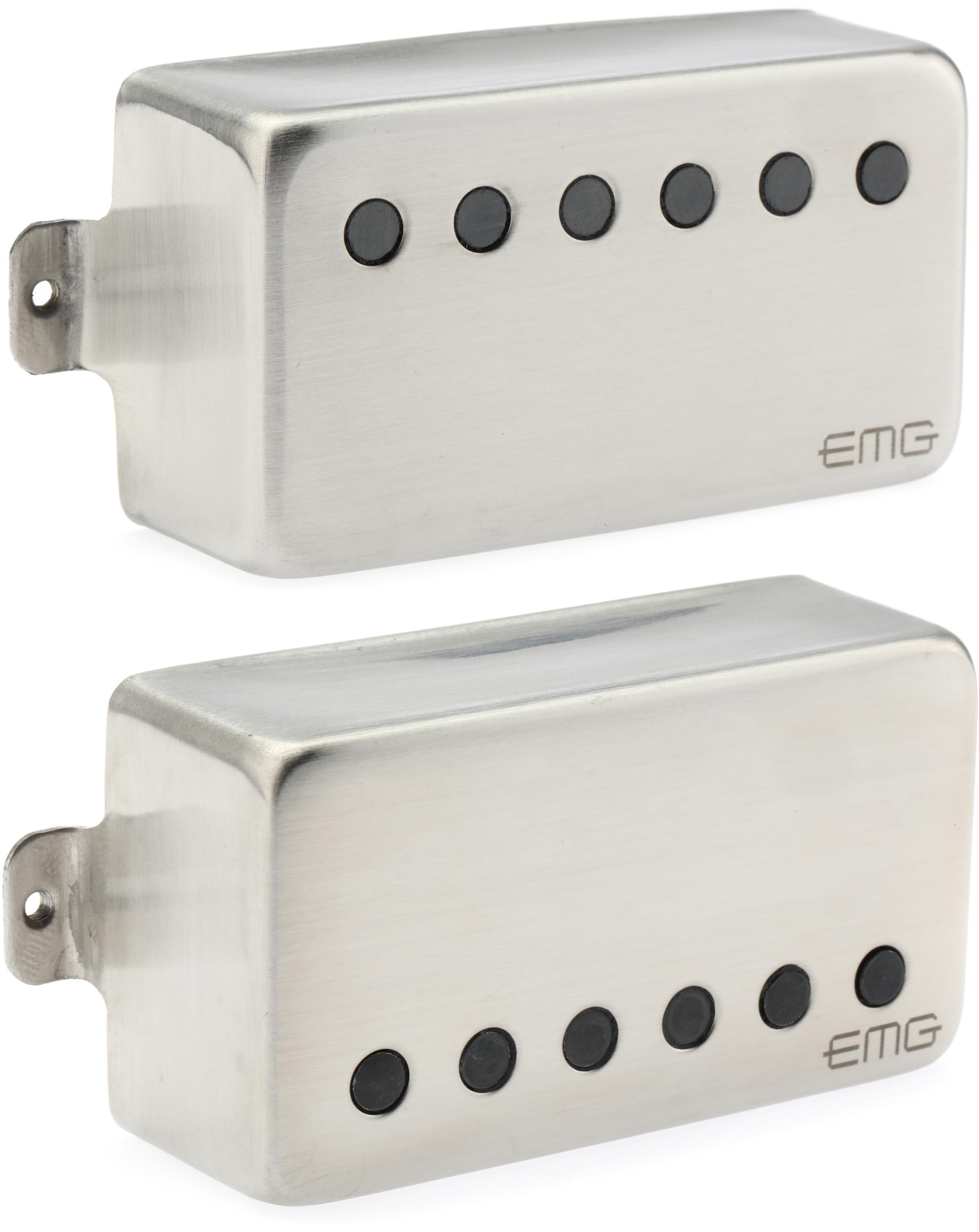 EMG 57/66 TW Dual Mode Neck and Bridge Pickup Set - Brushed Chrome ...