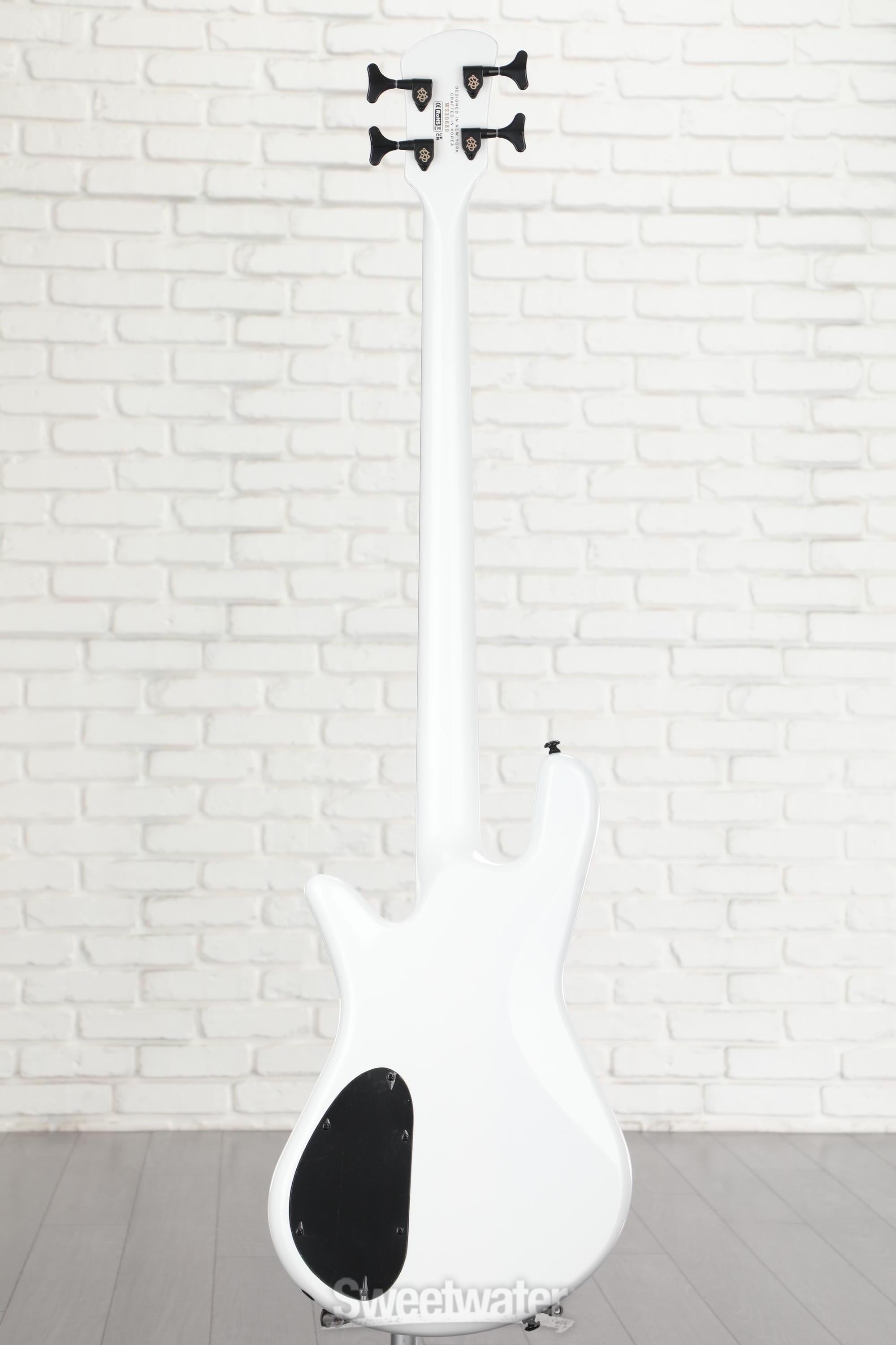 Spector NS Ethos High Performance 4 Bass Guitar - White Sparkle Gloss ...