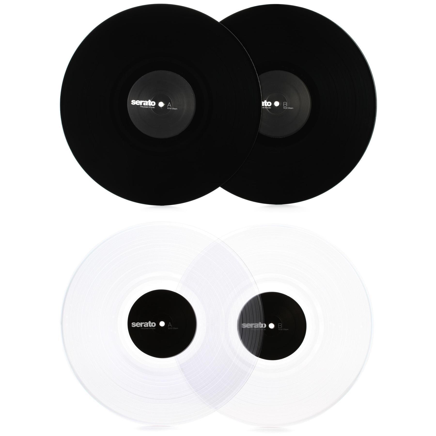 Serato 12 inch Control Vinyl - Black & Clear | Sweetwater
