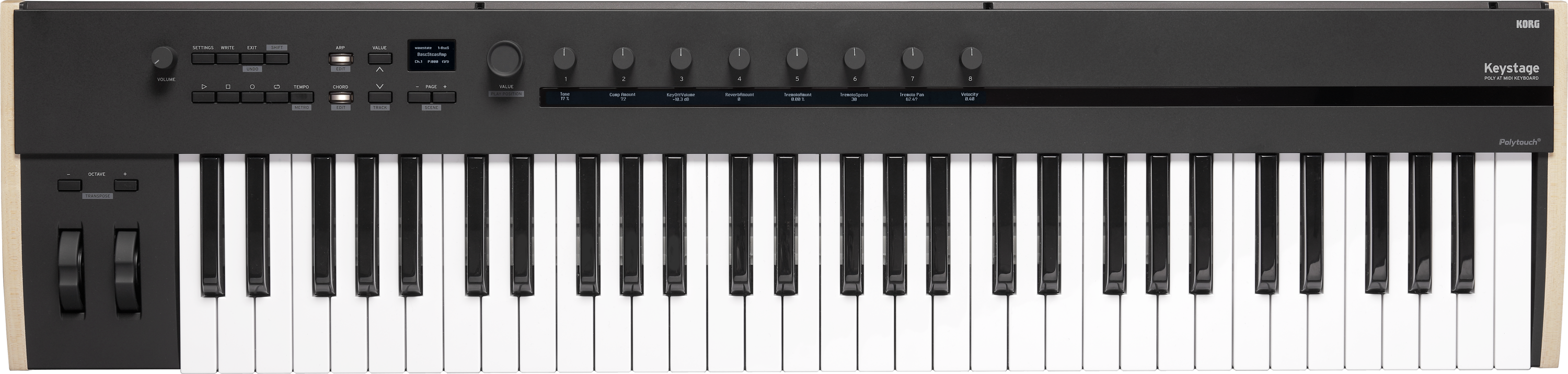 Korg Keystage 61-key MIDI Keyboard Controller | Sweetwater