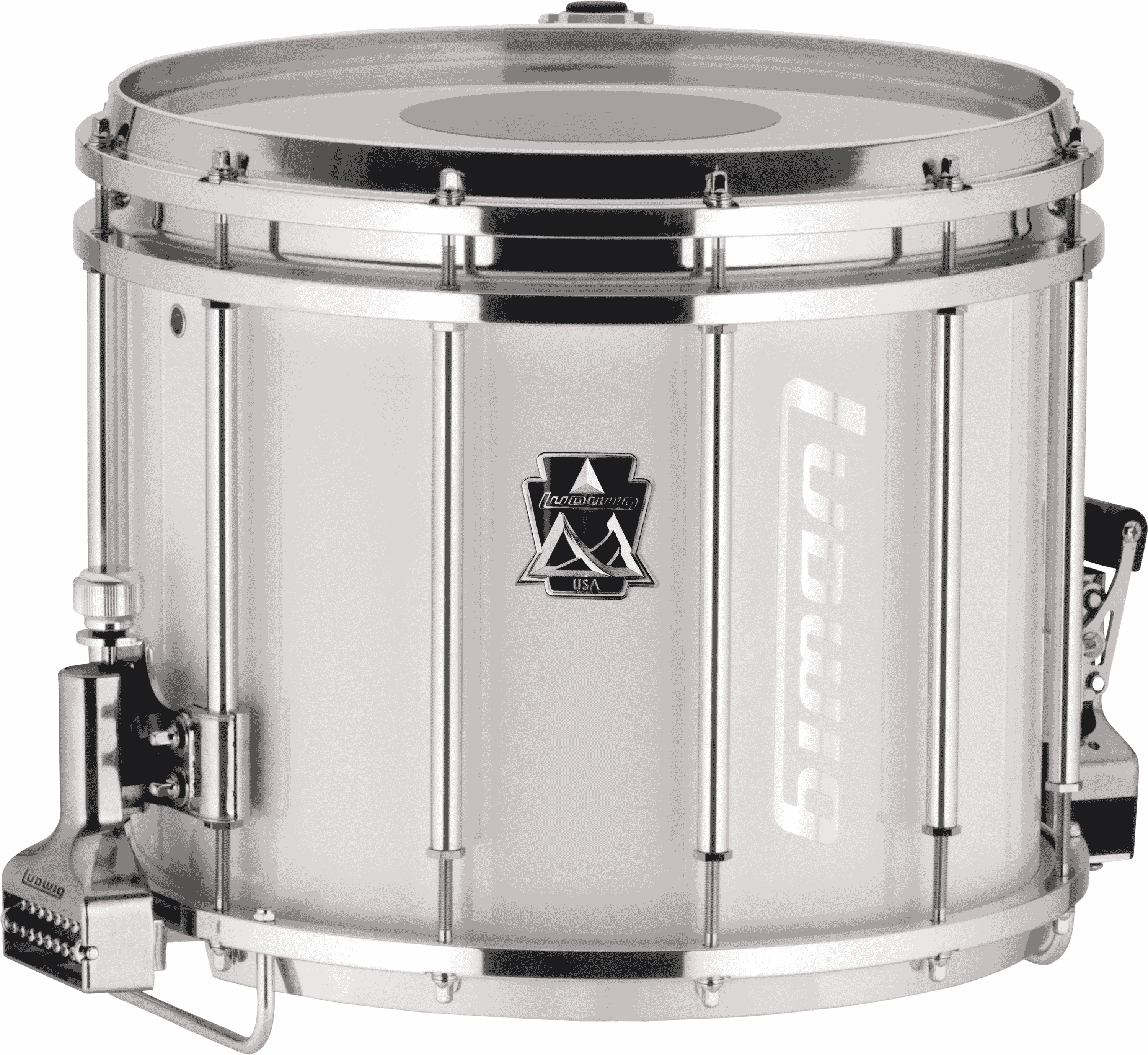 Ludwig Ultimate Marching Snare Drum - 14-inch x 12-inch, White | Sweetwater