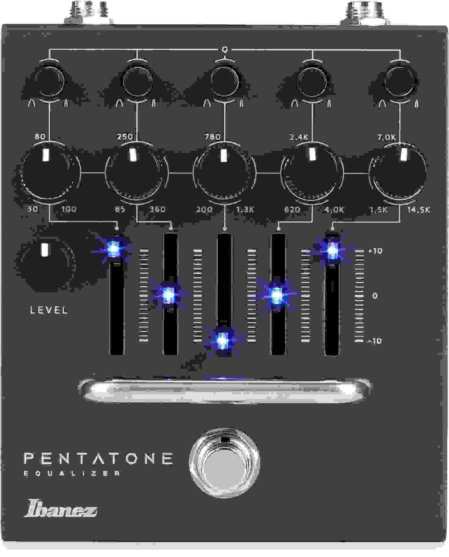 Ibanez PTEQ Pentatone 5-band Parametric EQ Pedal | Sweetwater