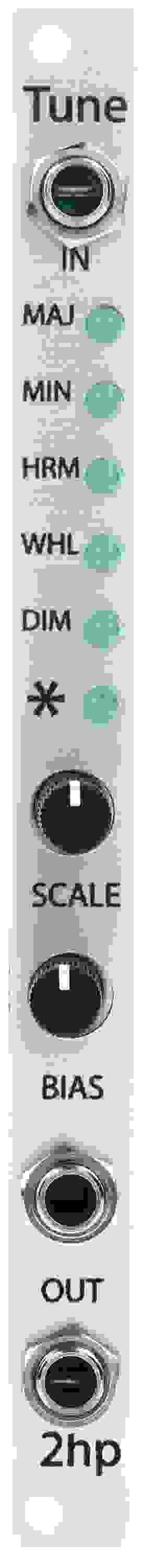 2HP Tune Eurorack Pitch Quantizer Module - Silver | Sweetwater