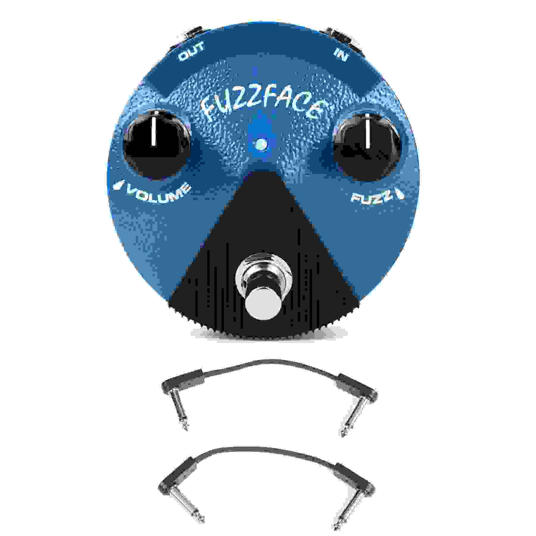 Dunlop FFM1 Silicon Fuzz Face Mini Fuzz Face Mini Pedal with EBS Patch ...