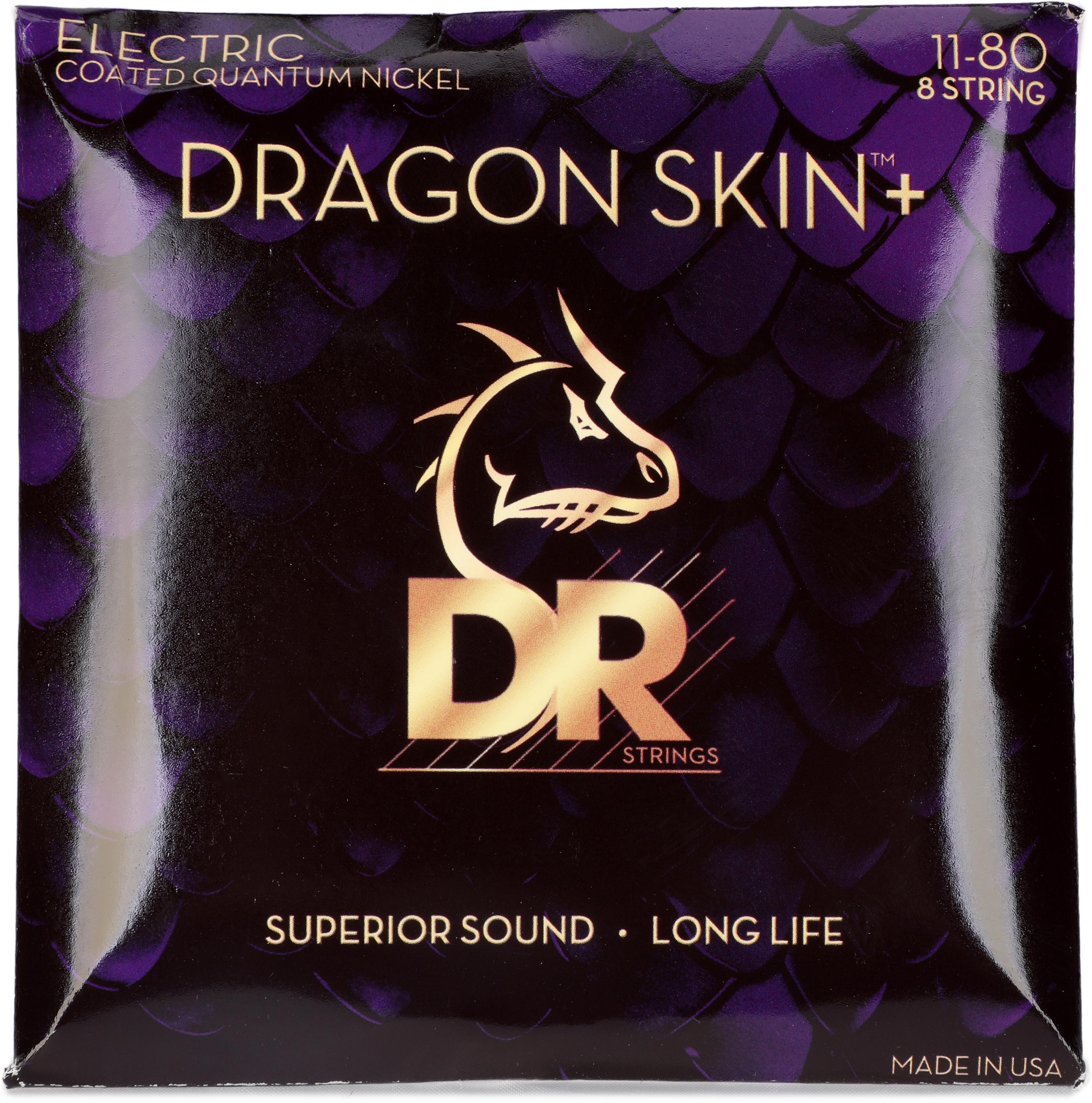 DR Strings Dragon Skin+ Quantum Nickel Coated Electric Guitar Strings ...