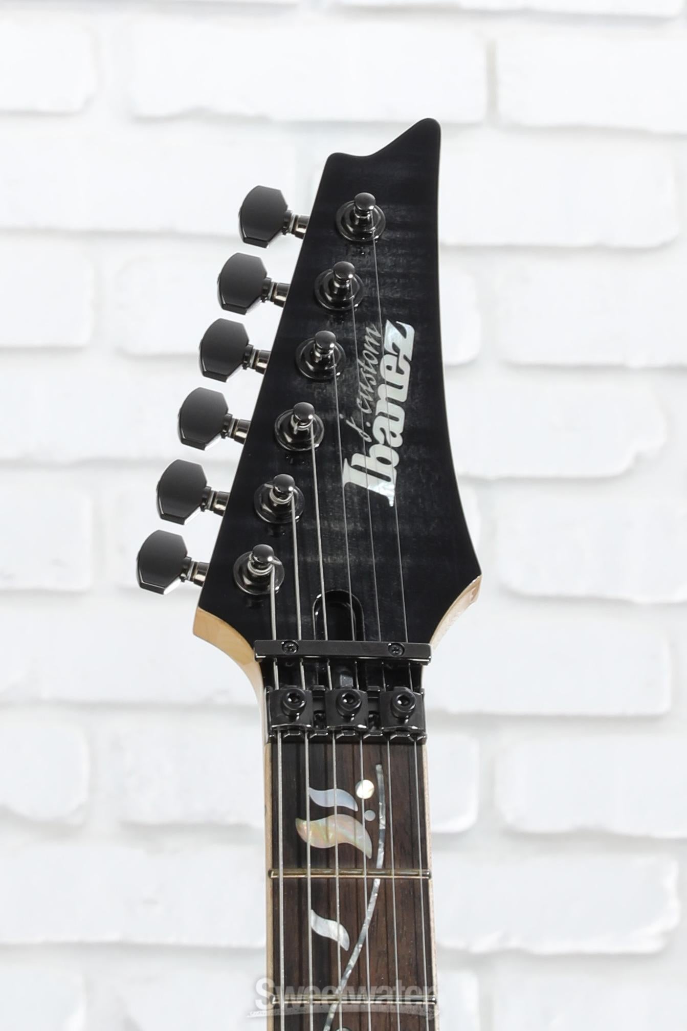 Ibanez J Custom RG8570 Electric Guitar - Black Rutile | Sweetwater