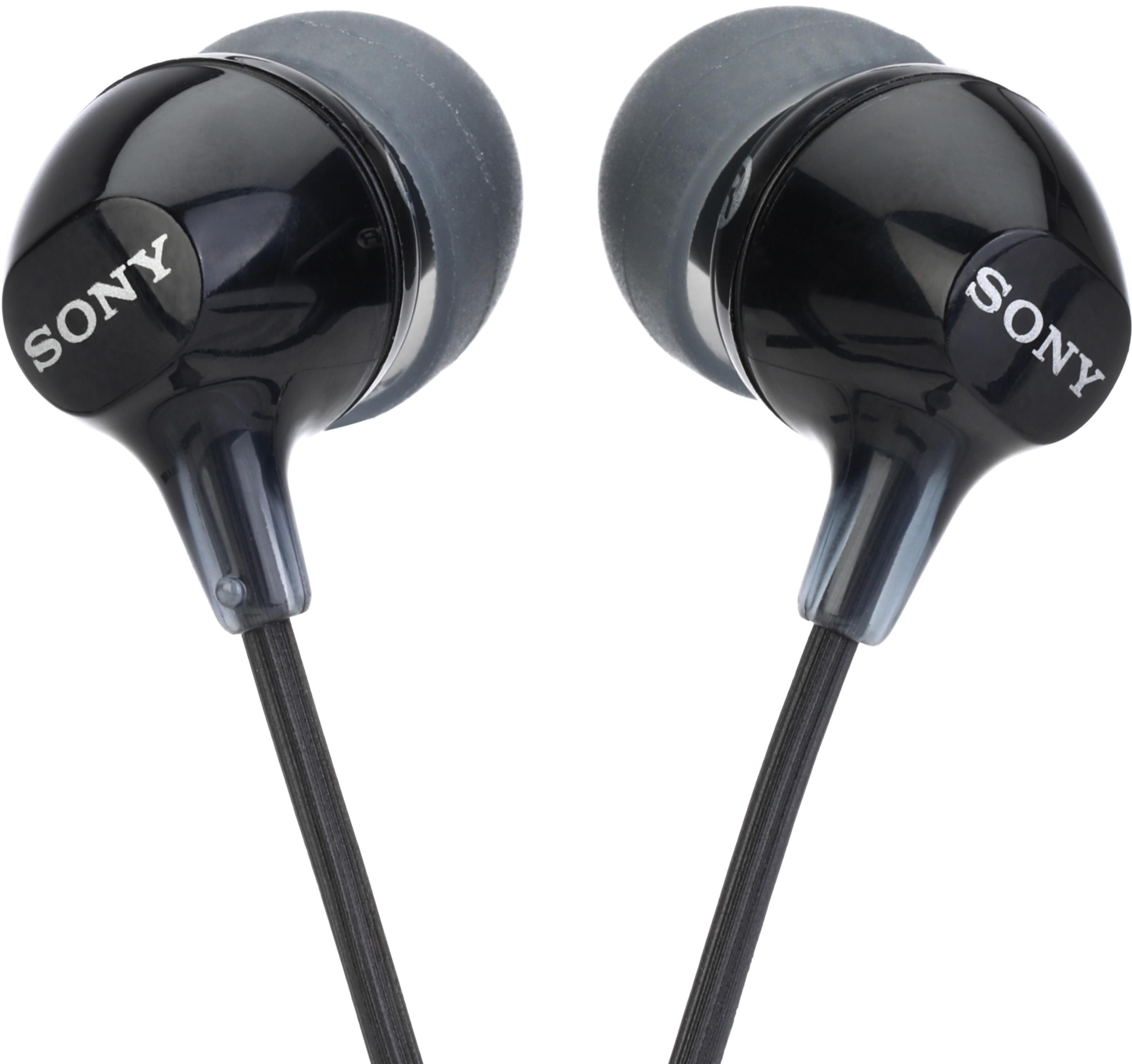 Sony SNA-MDREX15AP In-ear Headphones - Black | Sweetwater