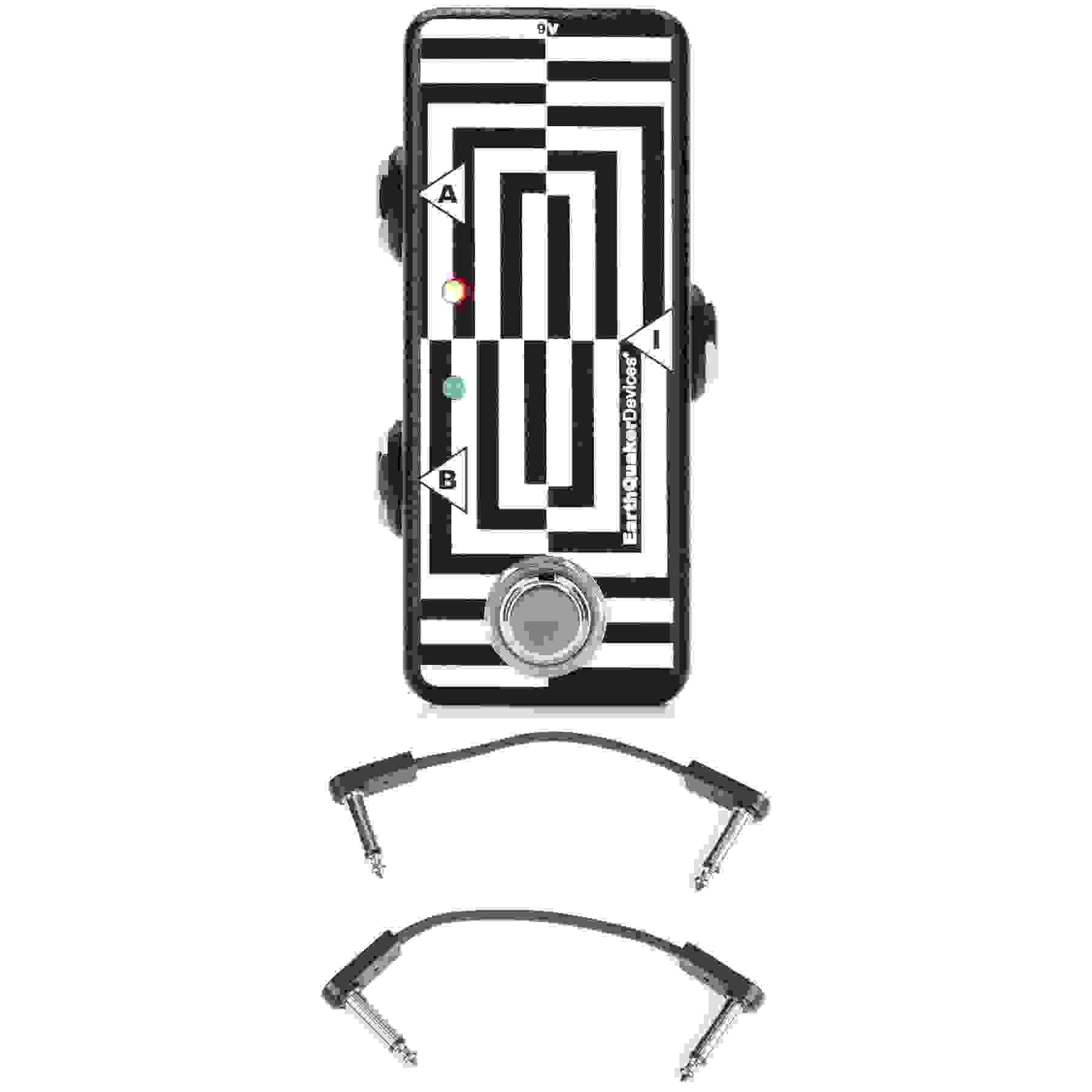 EarthQuaker Devices A/B Box with EBS Patch Cables | Sweetwater
