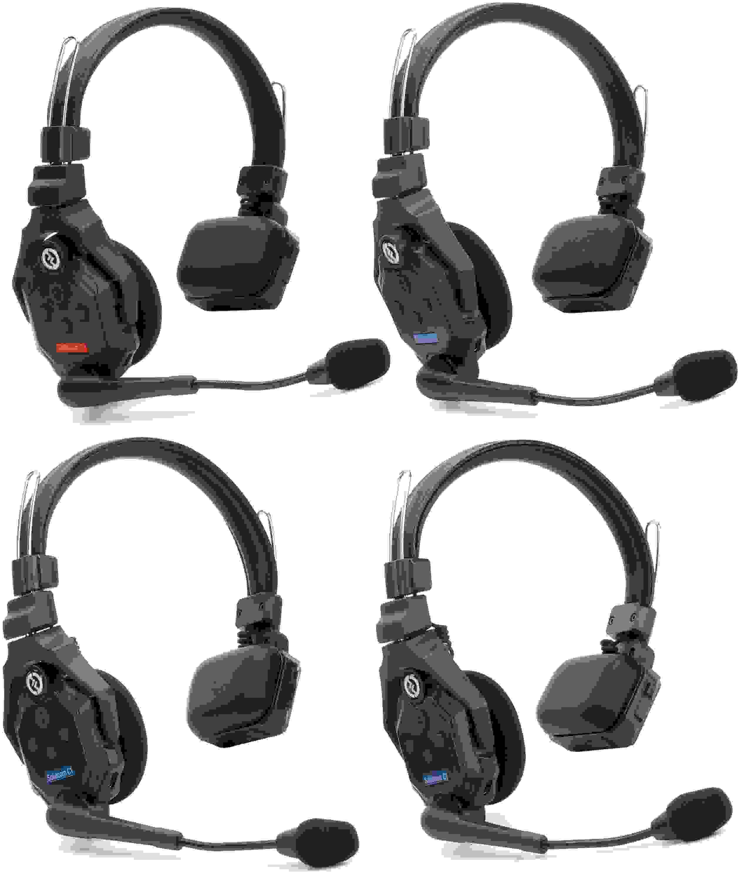 Hollyland Solidcom C1 Wireless Intercom System - 4 Headsets | Sweetwater