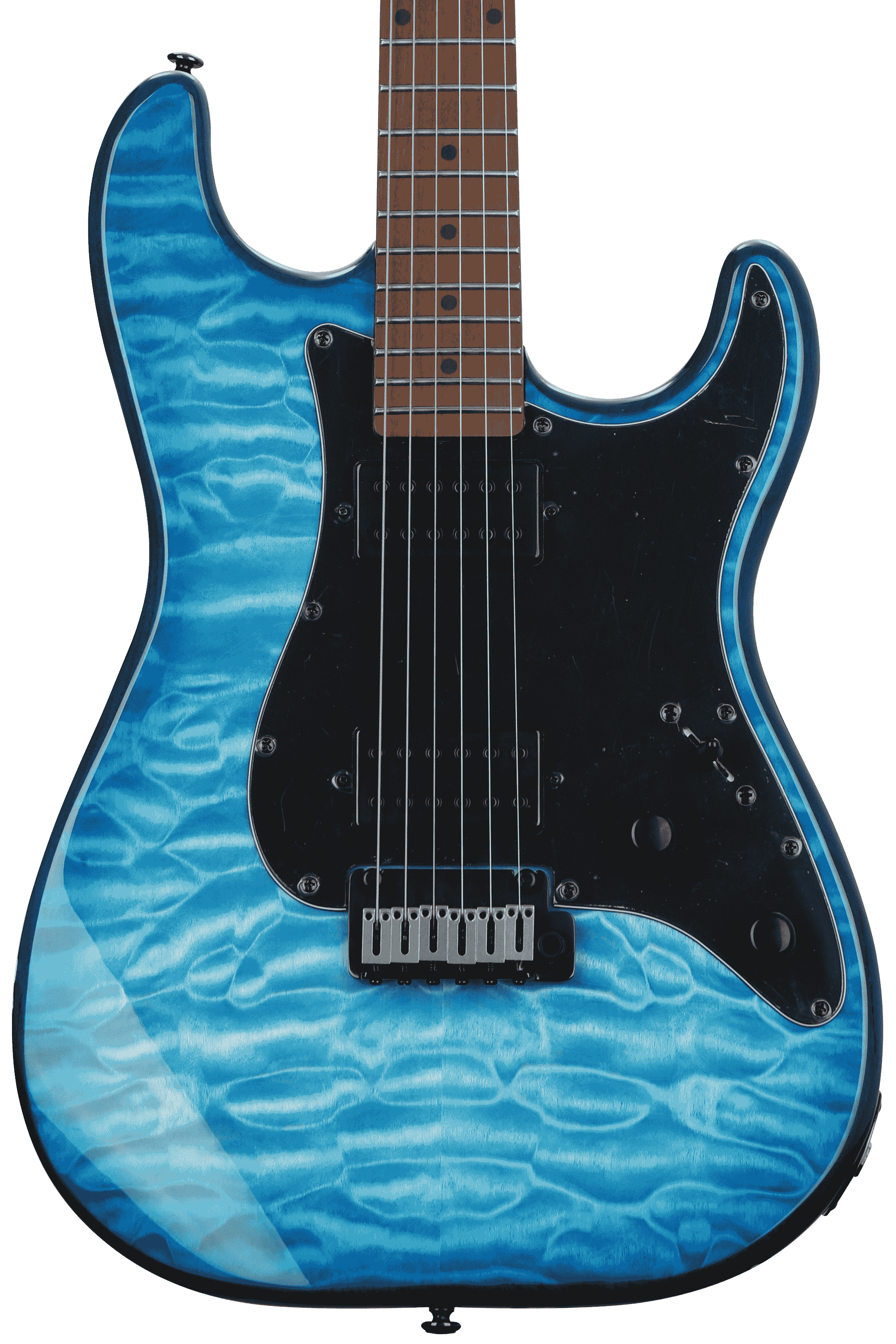 Schecter Traditional Pro Electric Guitar - Satin Trans Blue Burst ...