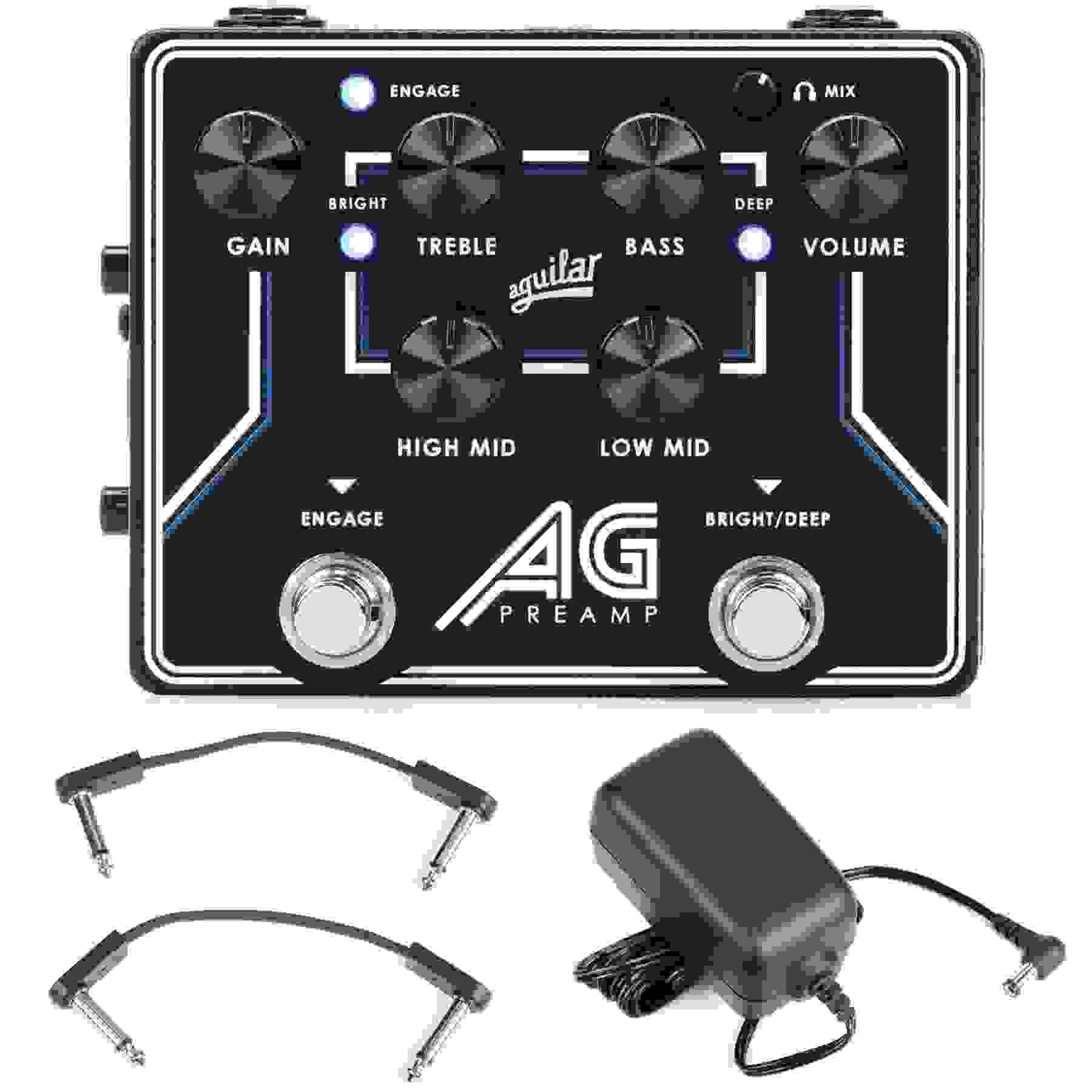 Aguilar AG Preamp/Direct Box AG Preamp/Direct Box Cable Bundle | Sweetwater