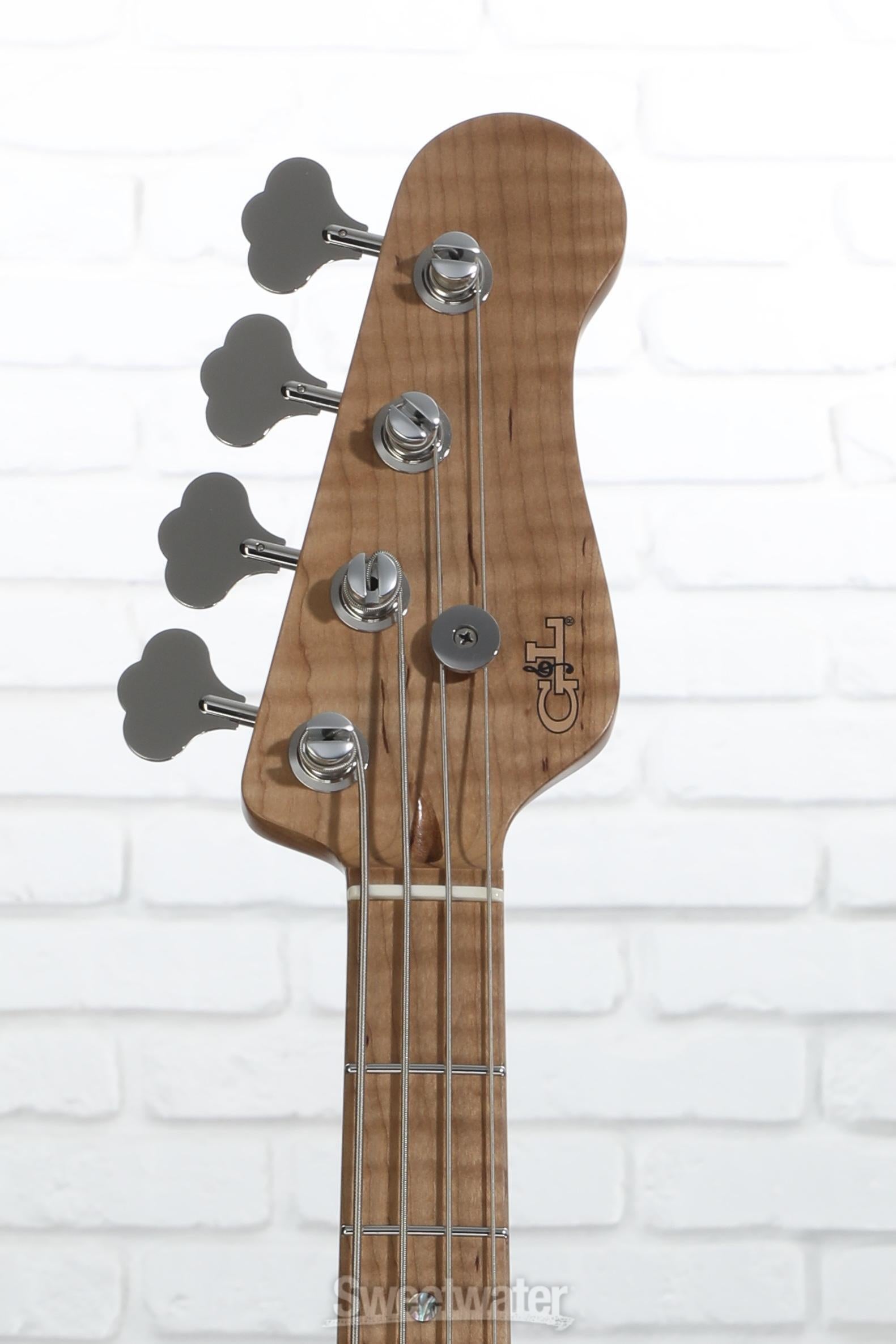 G&L Custom Shop SB2 PMFD Bass Guitar - Charcoal Burst | Sweetwater