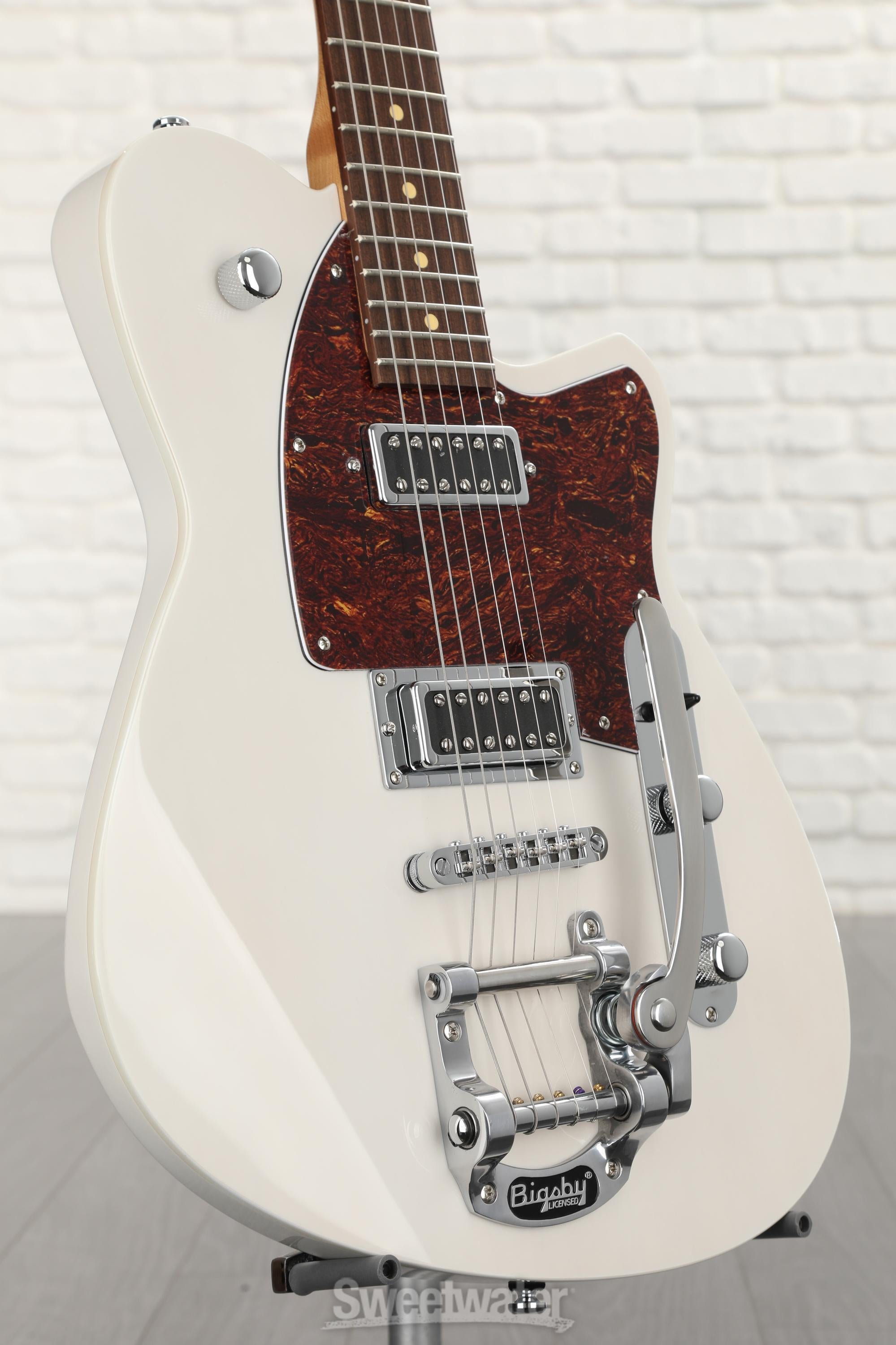 Reverend Flatroc Electric Guitar - Transparent White | Sweetwater