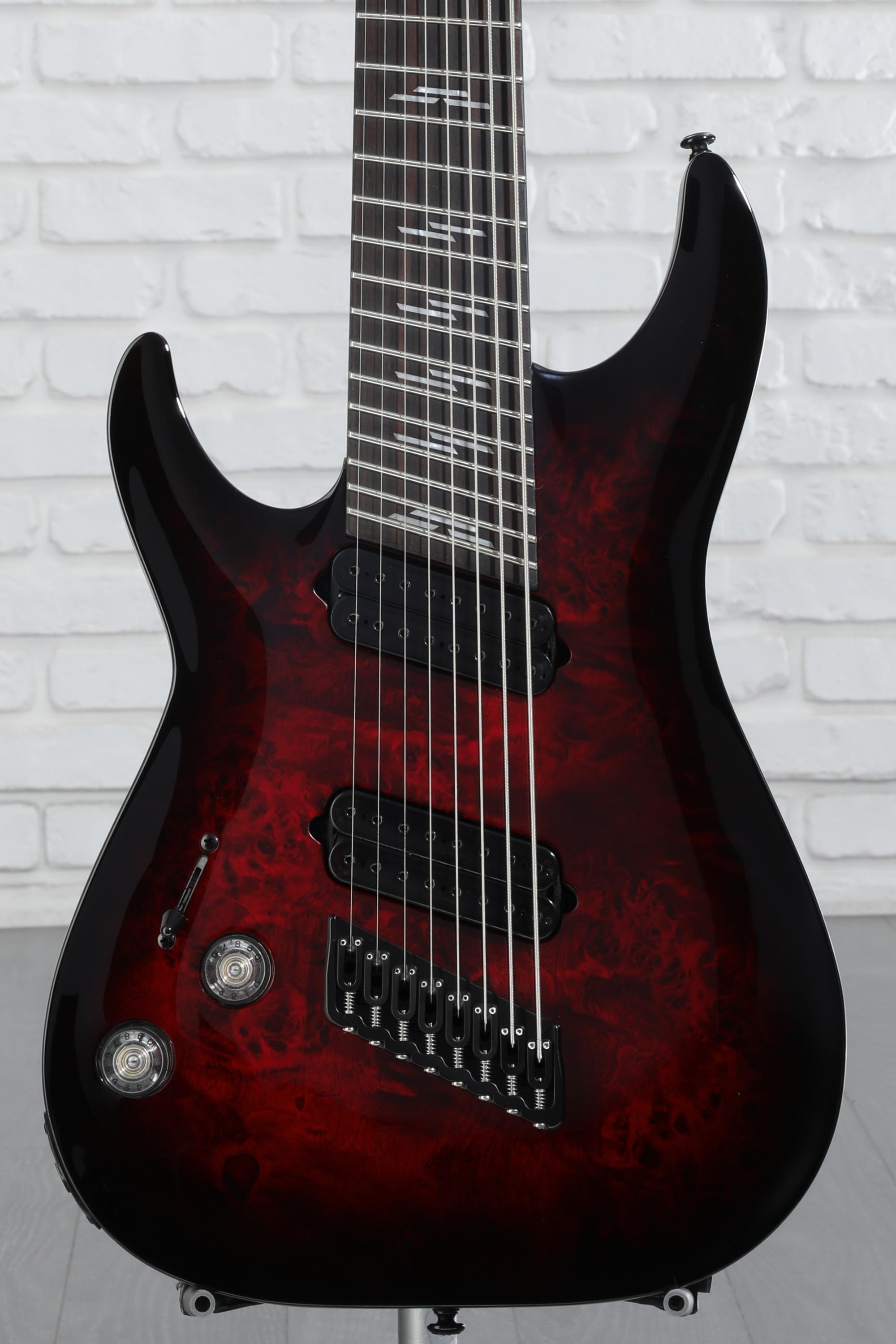 Schecter Omen Elite-8 Multiscale Left-handed 8-string Electric Guitar ...