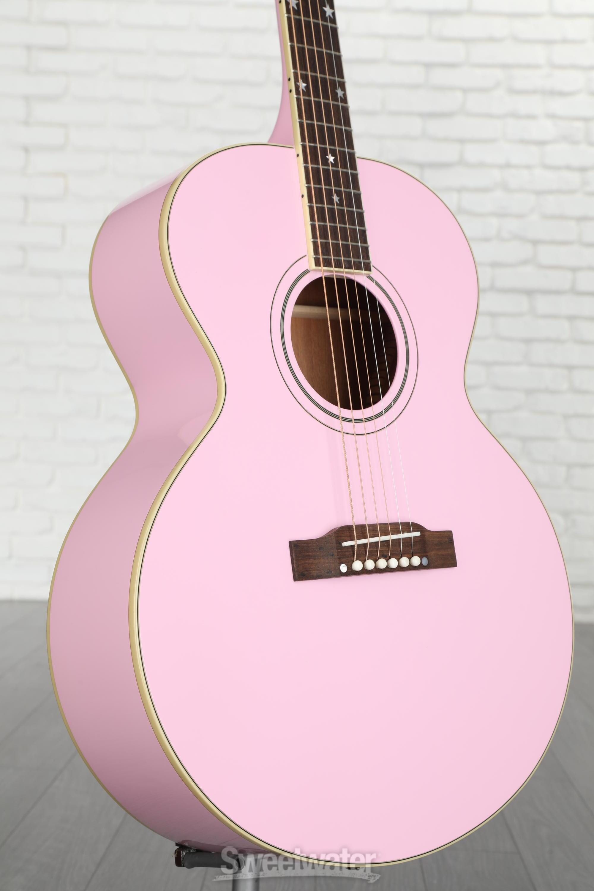 Epiphone J-180 LS Acoustic-electric Guitar - Pink | Sweetwater