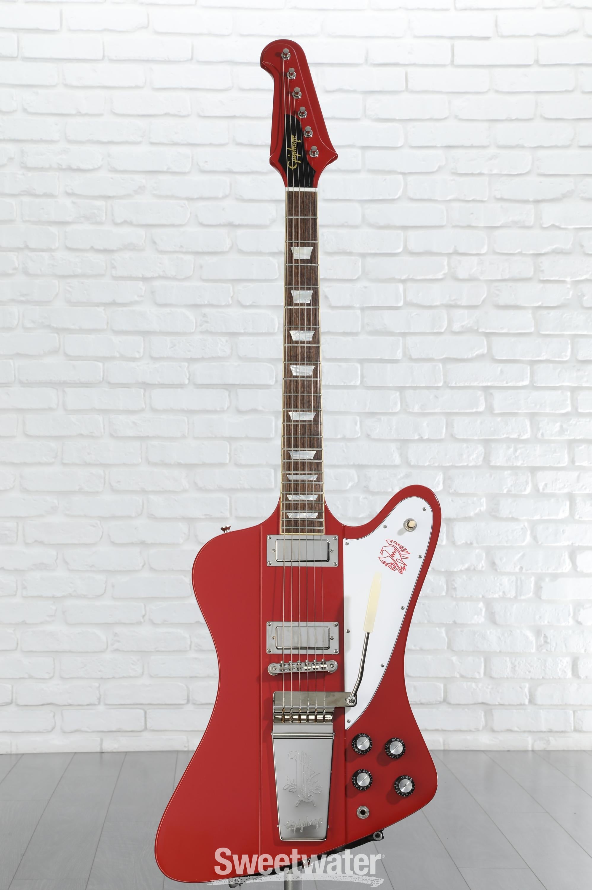Epiphone 1963 Firebird V Electric Guitar - Ember Red | Sweetwater