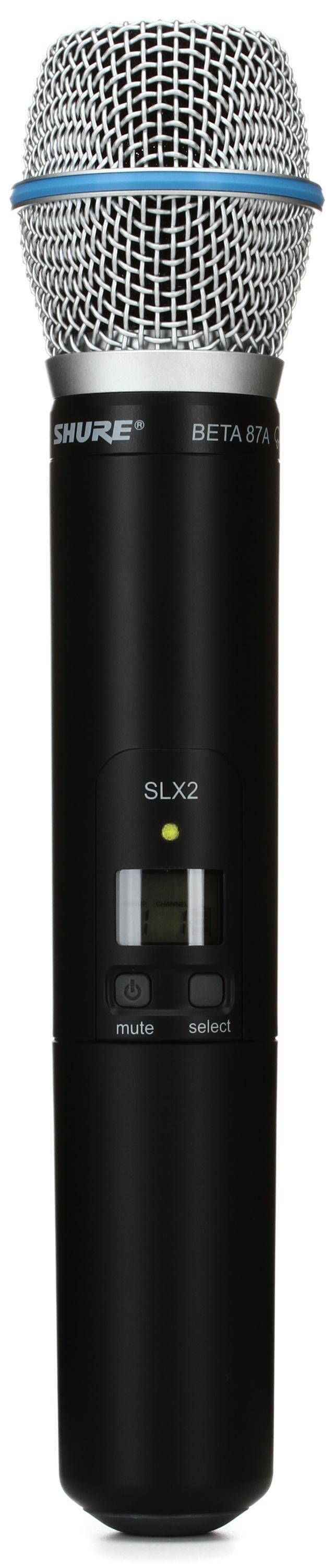 Shure SLX2/BETA87A Wireless Handheld Microphone Transmitter - H5 Band ...
