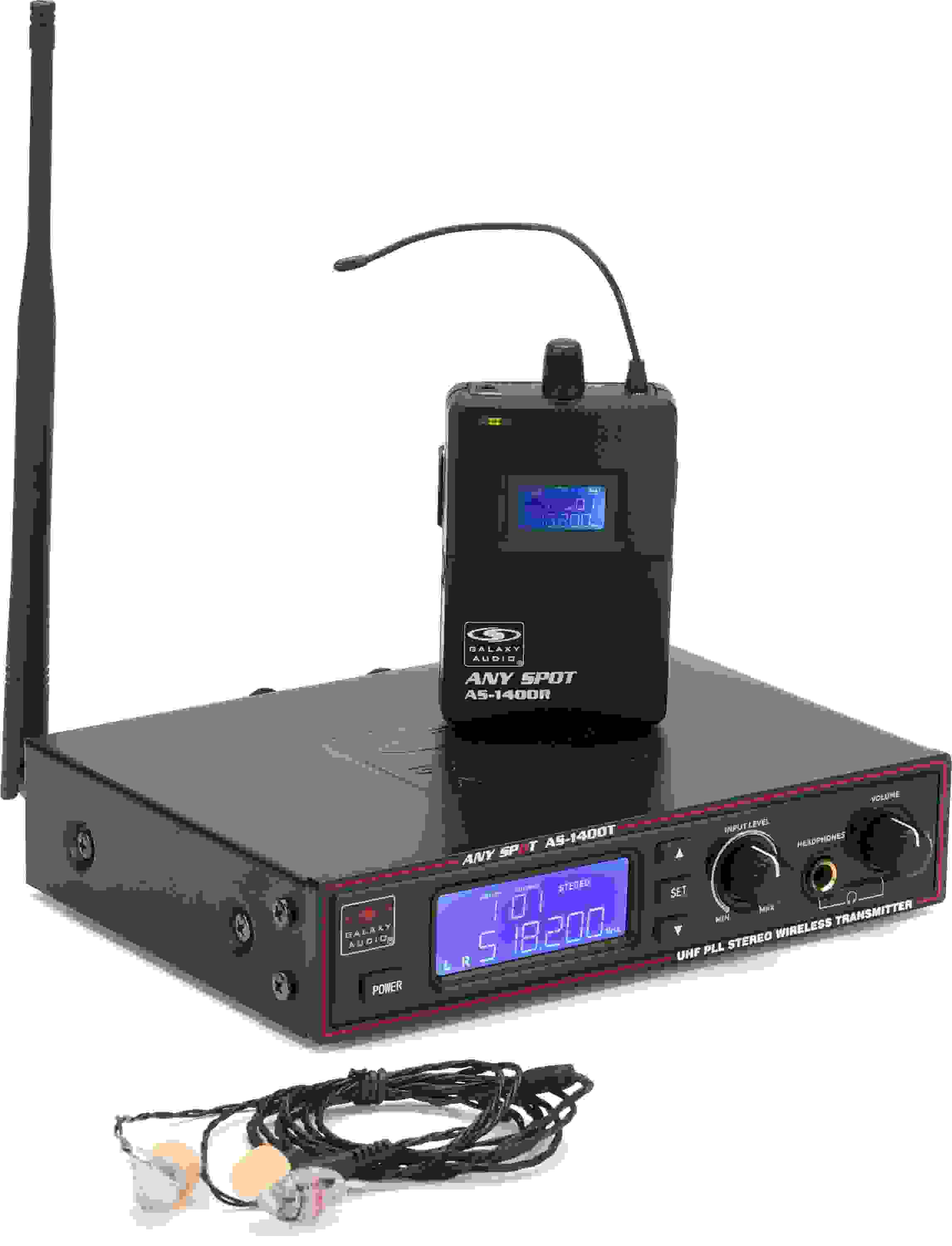 Galaxy Audio AS-1400 Wireless Personal Monitor - M Band | Sweetwater