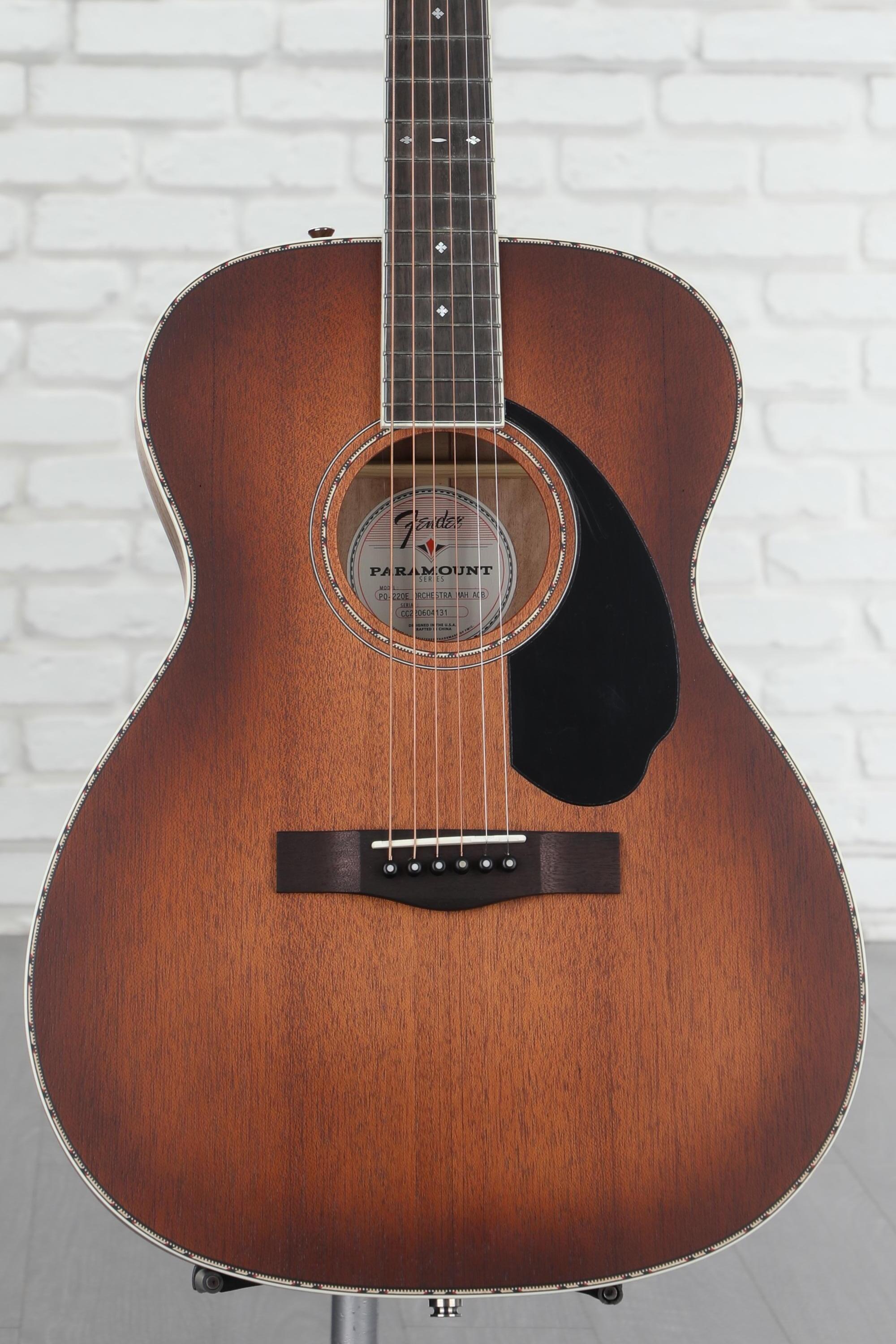Fender Paramount PO-220E All Mahogany Orchestra Acoustic-electric ...