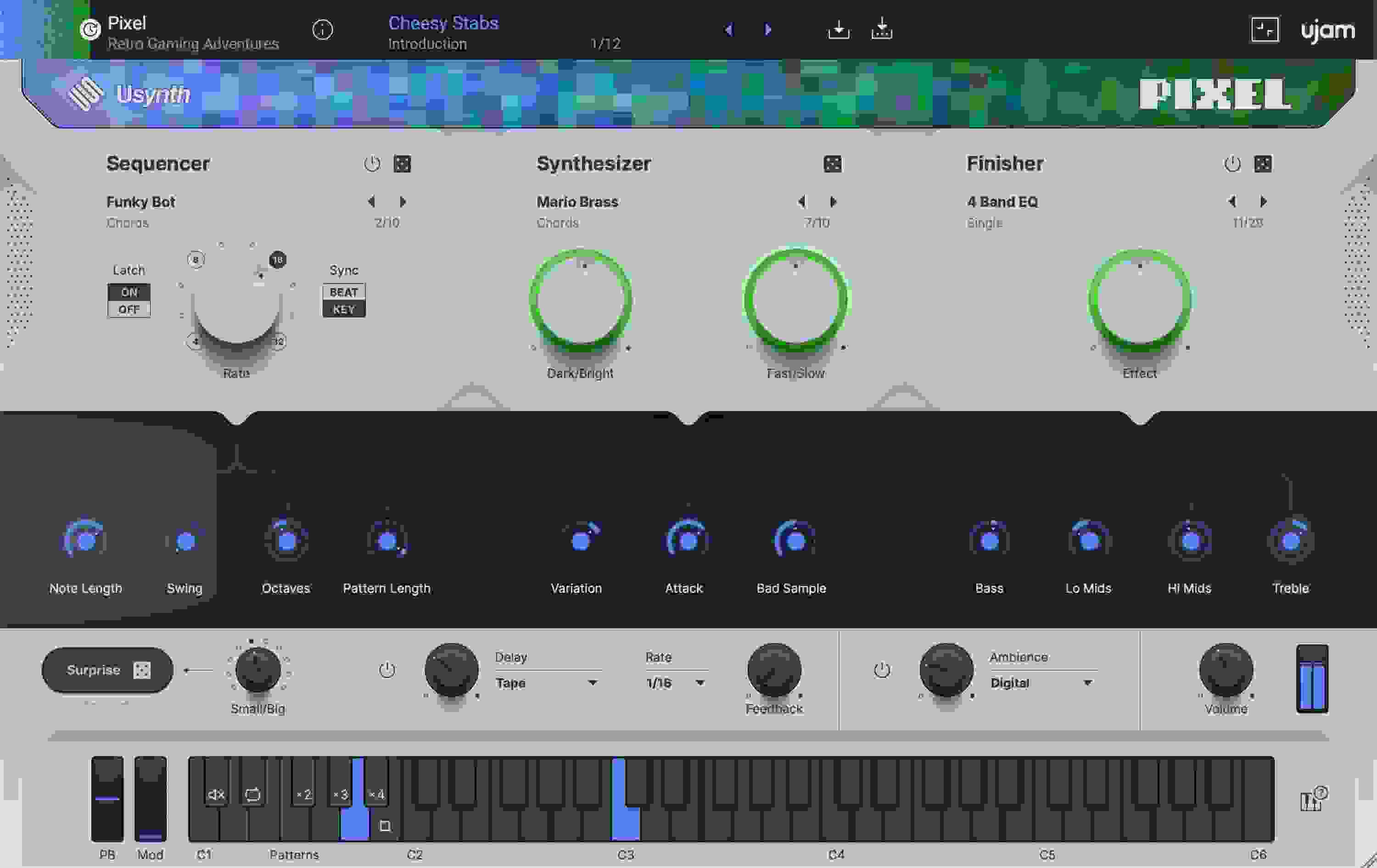 UJAM Usynth Pixel Software Synthesizer | Sweetwater