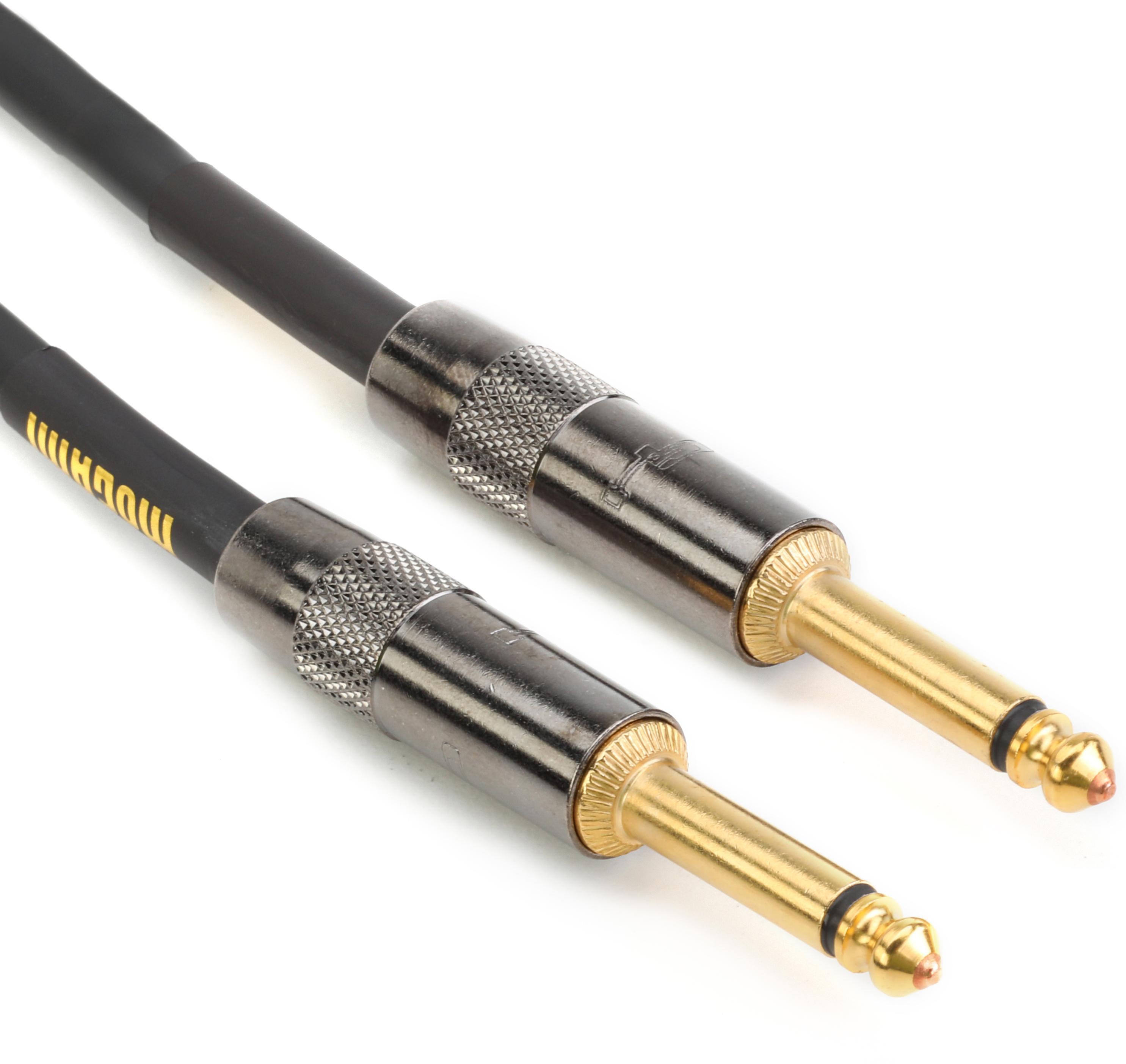 Mogami Gold Speaker Cable 1/4-inch TS to 1/4-inch TS - 15 foot | Sweetwater