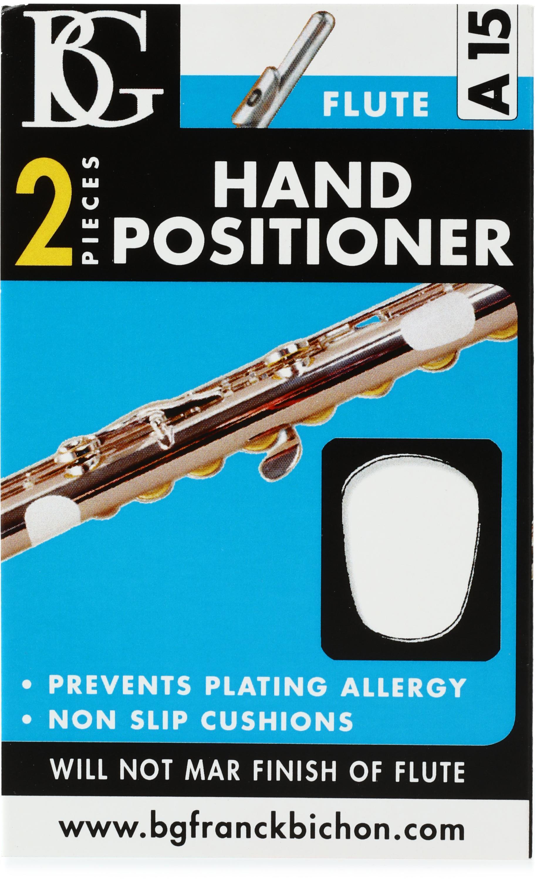 BG A15 Flute Hand Positioners - White | Sweetwater