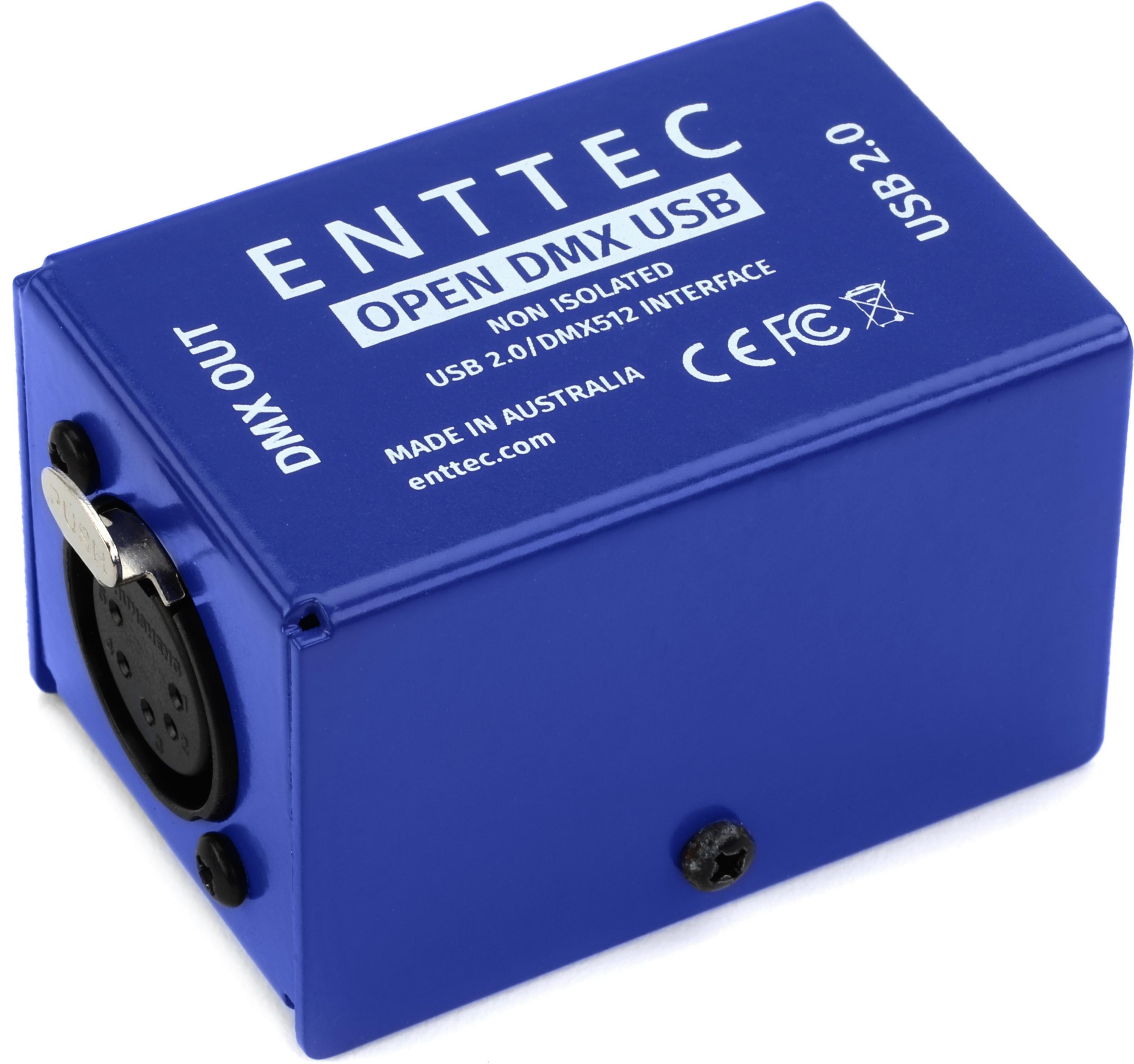 ENTTEC Open DMX USB 512-Ch Non-Isolated DMX Interface | Sweetwater