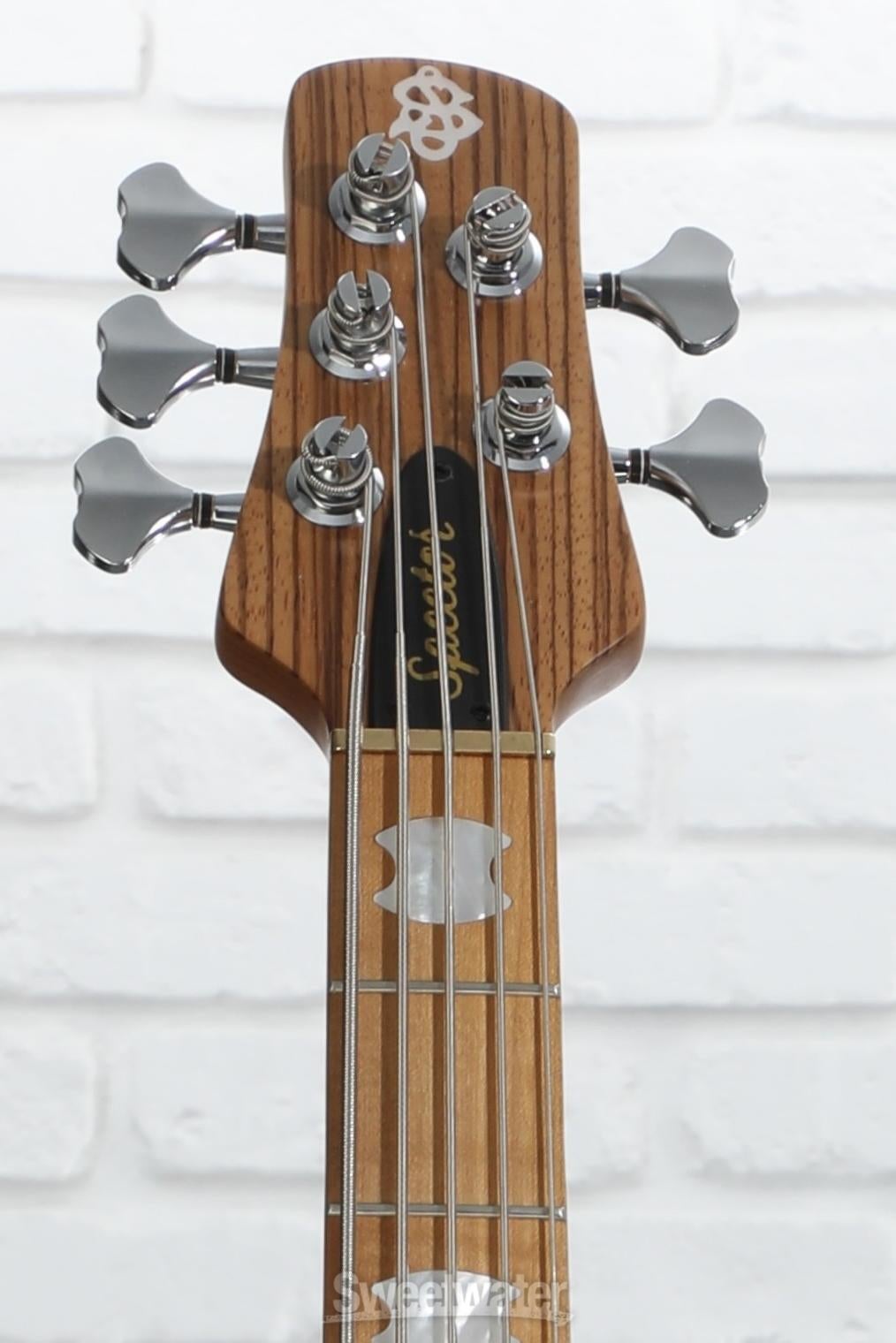 Spector Euro 5 RST 5-string Bass Guitar - Zebrawood Natural Matte ...